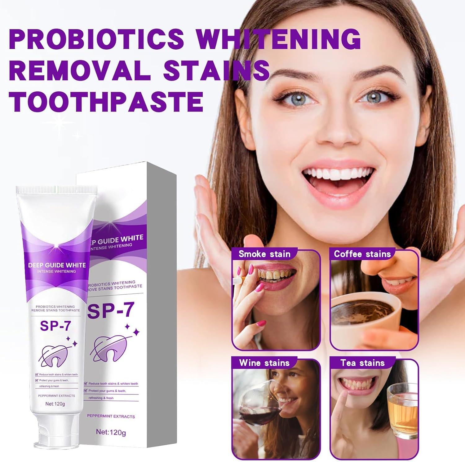 SP-7 Probiotic Whitening Toothpaste - Advanced Whitening & Oral Health ...