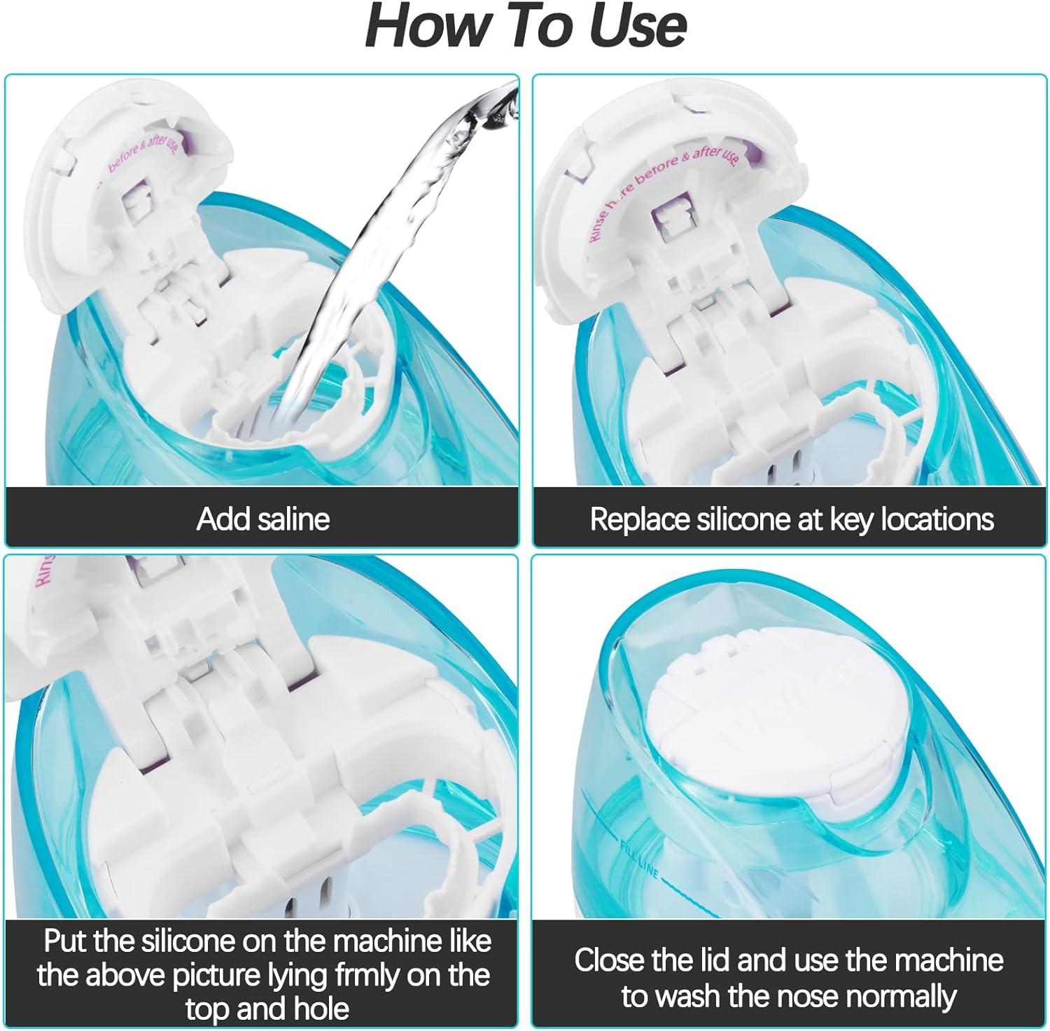 ETCBNIU Silicone Salt Pods Refills for Navage Nasal Care System - 12 ...