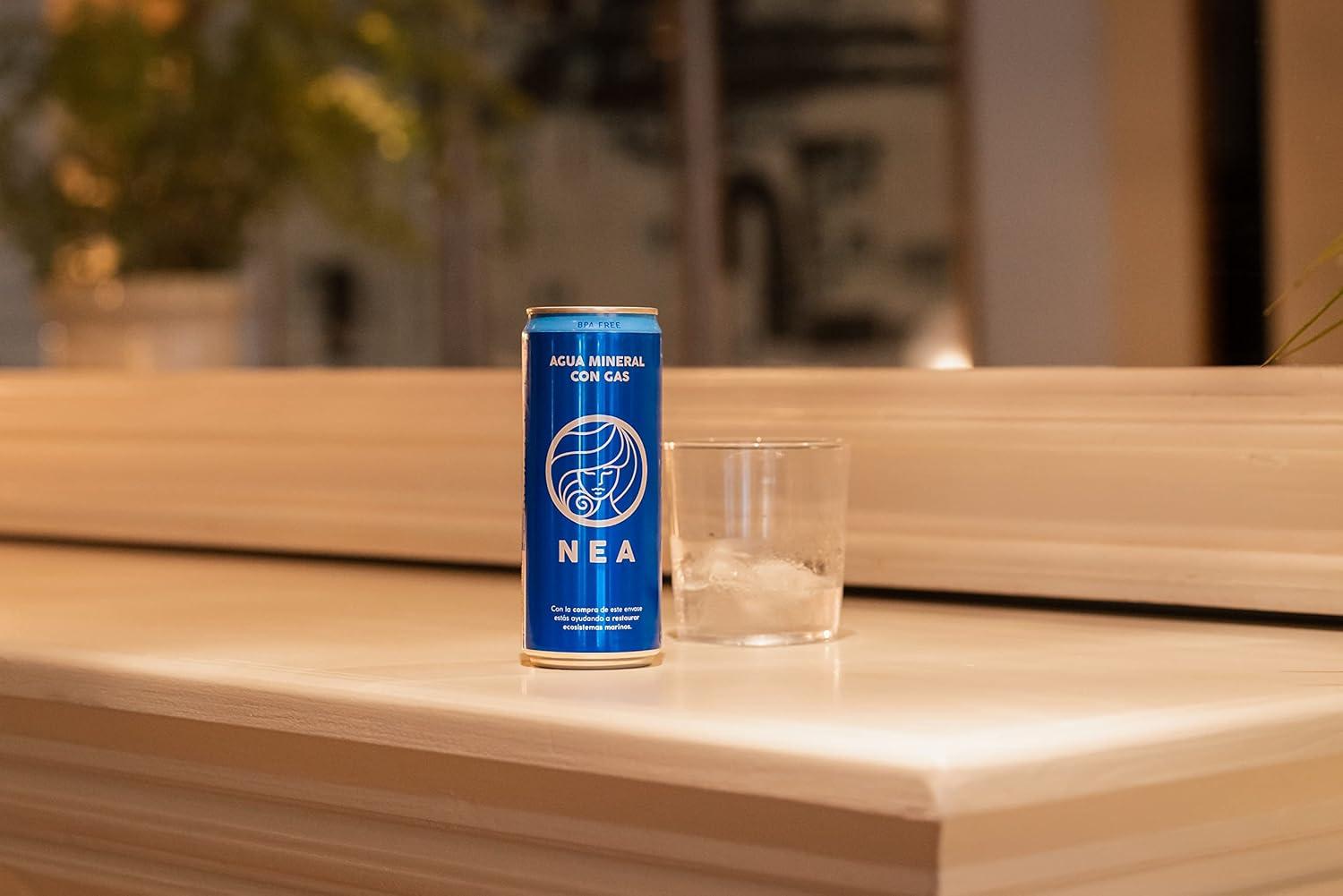 NEA Sprudel Mineral Water - Carbonated Can Pack (24 x 33cl) - Premium ...