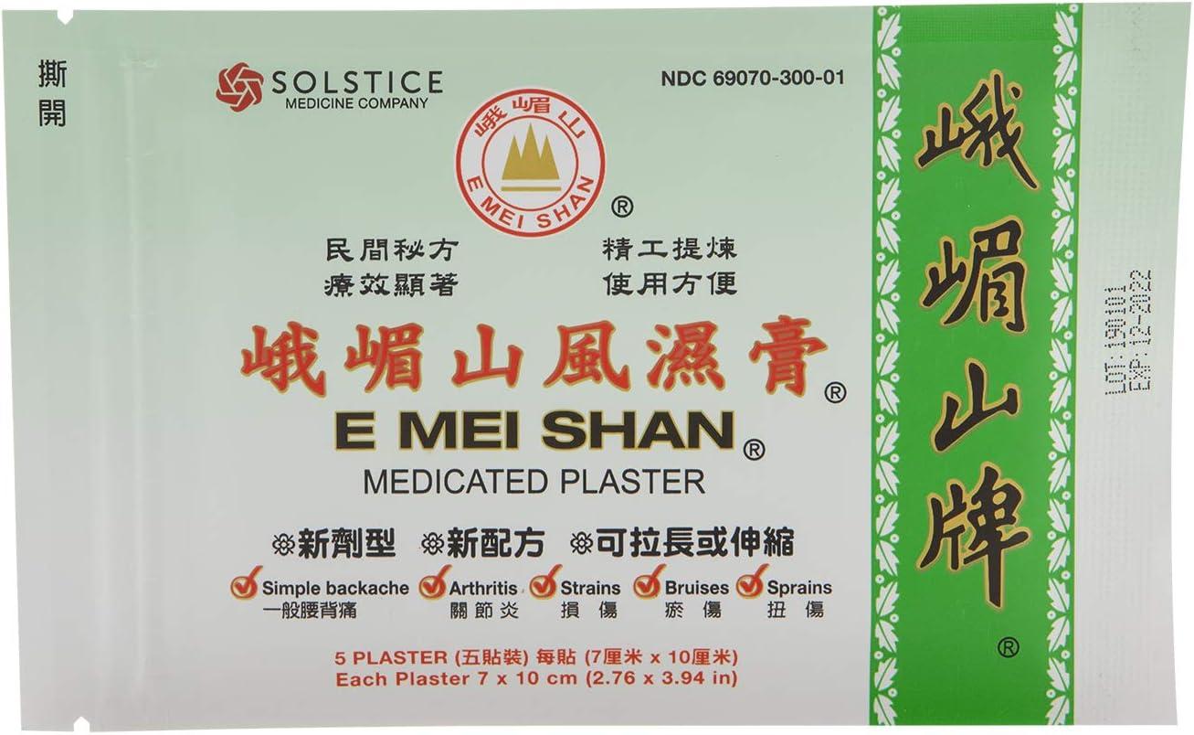 EMei Shan Medicated Plaster (Jako Kototsu) - 20 Plasters (5x3.8 in) - 4 ...