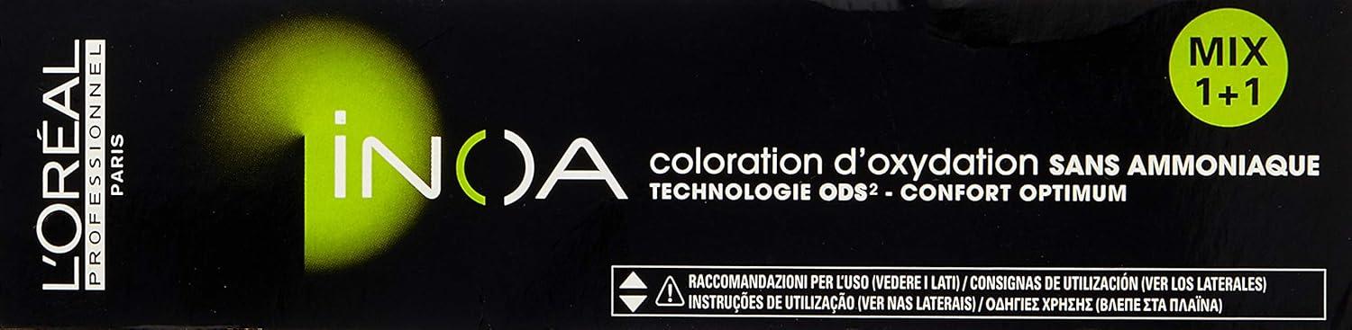 LOREAL INOA 4.51 Medium Brown Mahogany Ash - 60ml Ammonia-Free Hair ...