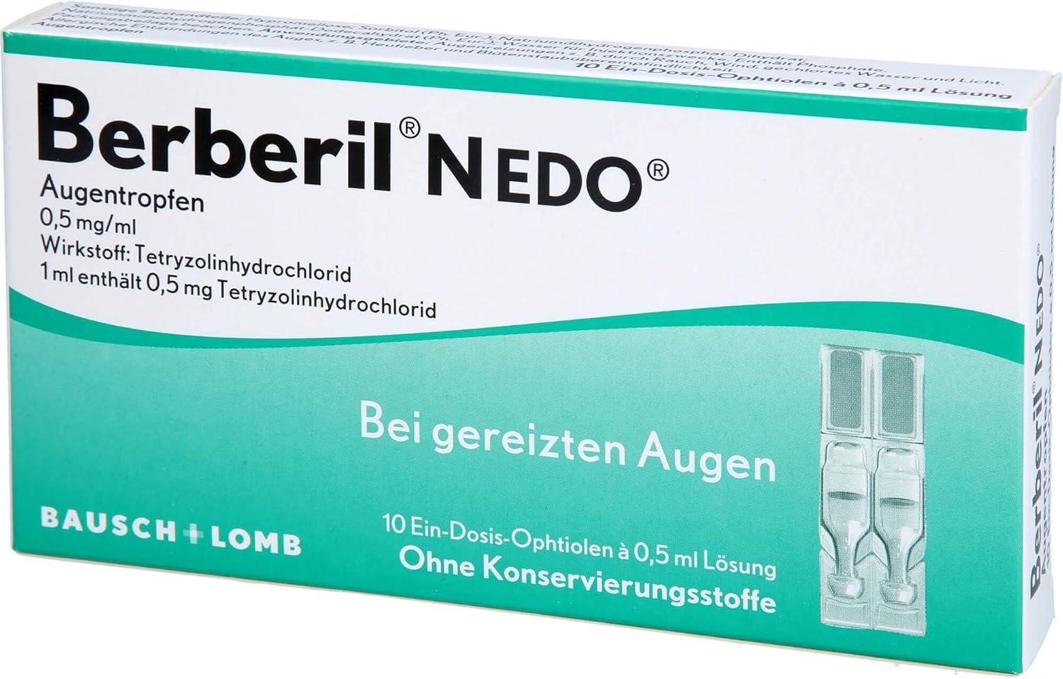 Buy Berberil N EDO Eye Drops 10x0.5ml - Fast International Shipping ...