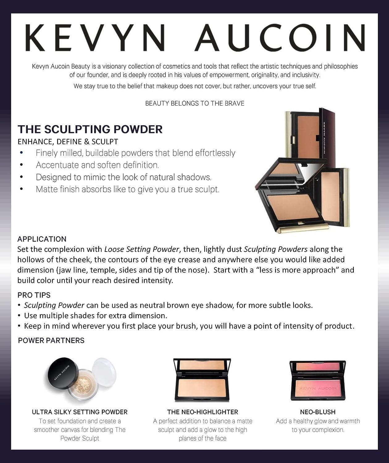 Kevyn Aucoin Sculpting Contour Powder - Medium Shade for Easy, Sheer, Matte, Natural Finish ...