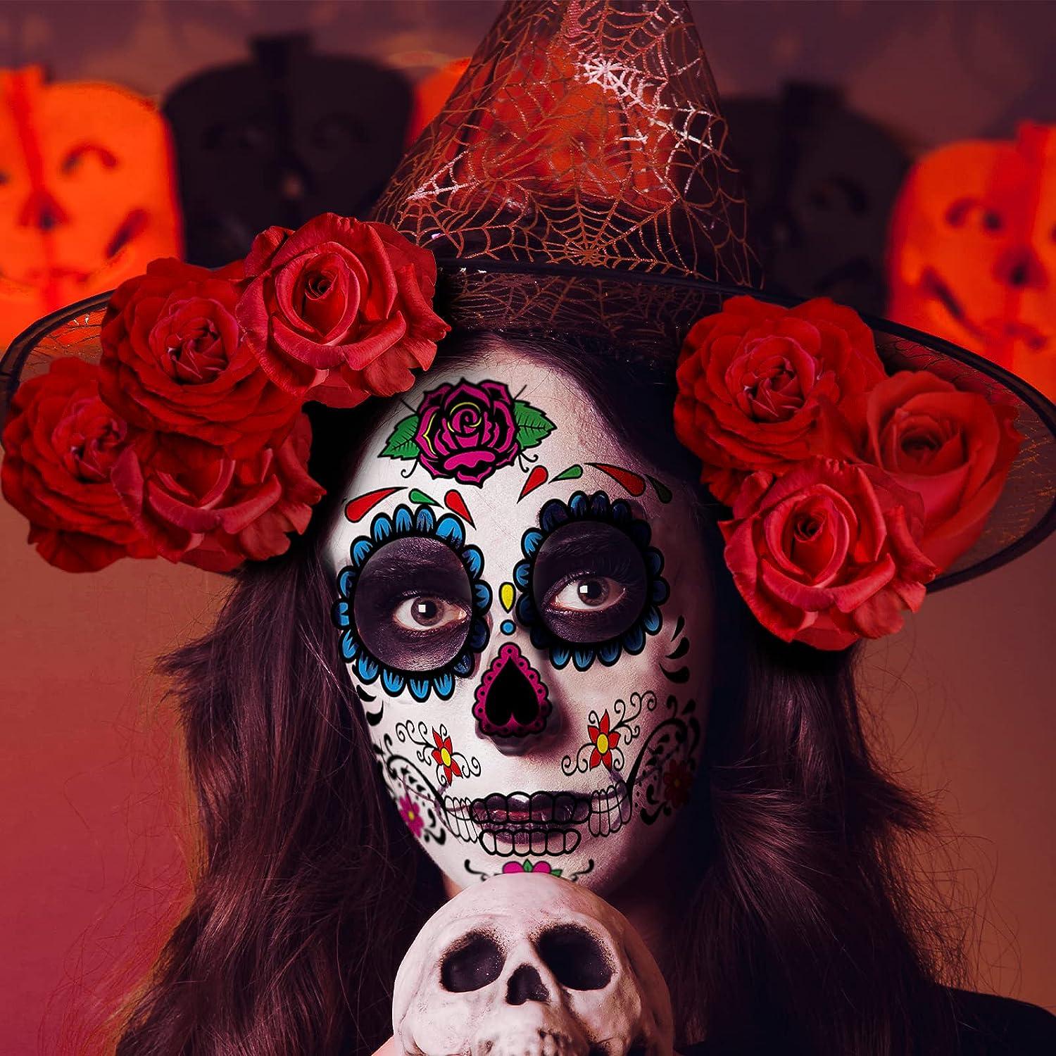 Day Of The Dead Makeup Half Face Male | Saubhaya Makeup