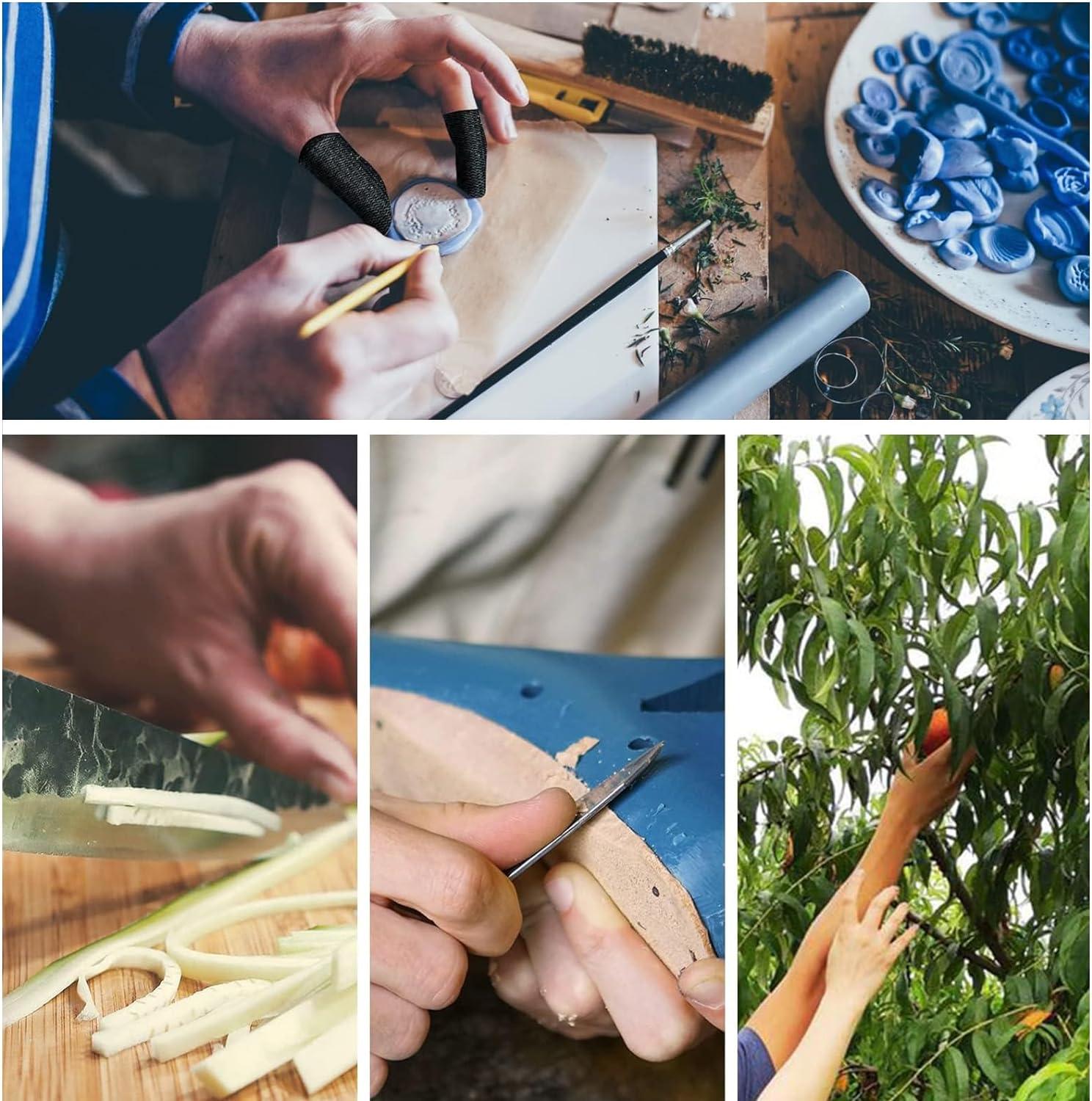 20 Pcs White Finger Bandages Tubular Finger Cots for Kitchen & Work ...