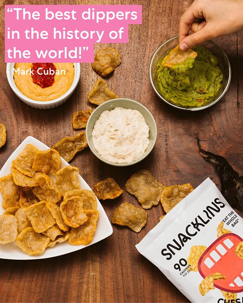 SNACKLINS Nacho Plant Based Crisps - Low Calorie Vegan Chips, Non-GMO ...
