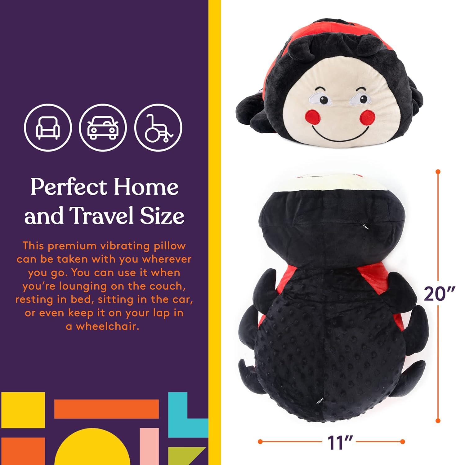 Special Supplies Ladybug Sensory Vibrating Pillow Pressure Activated ...