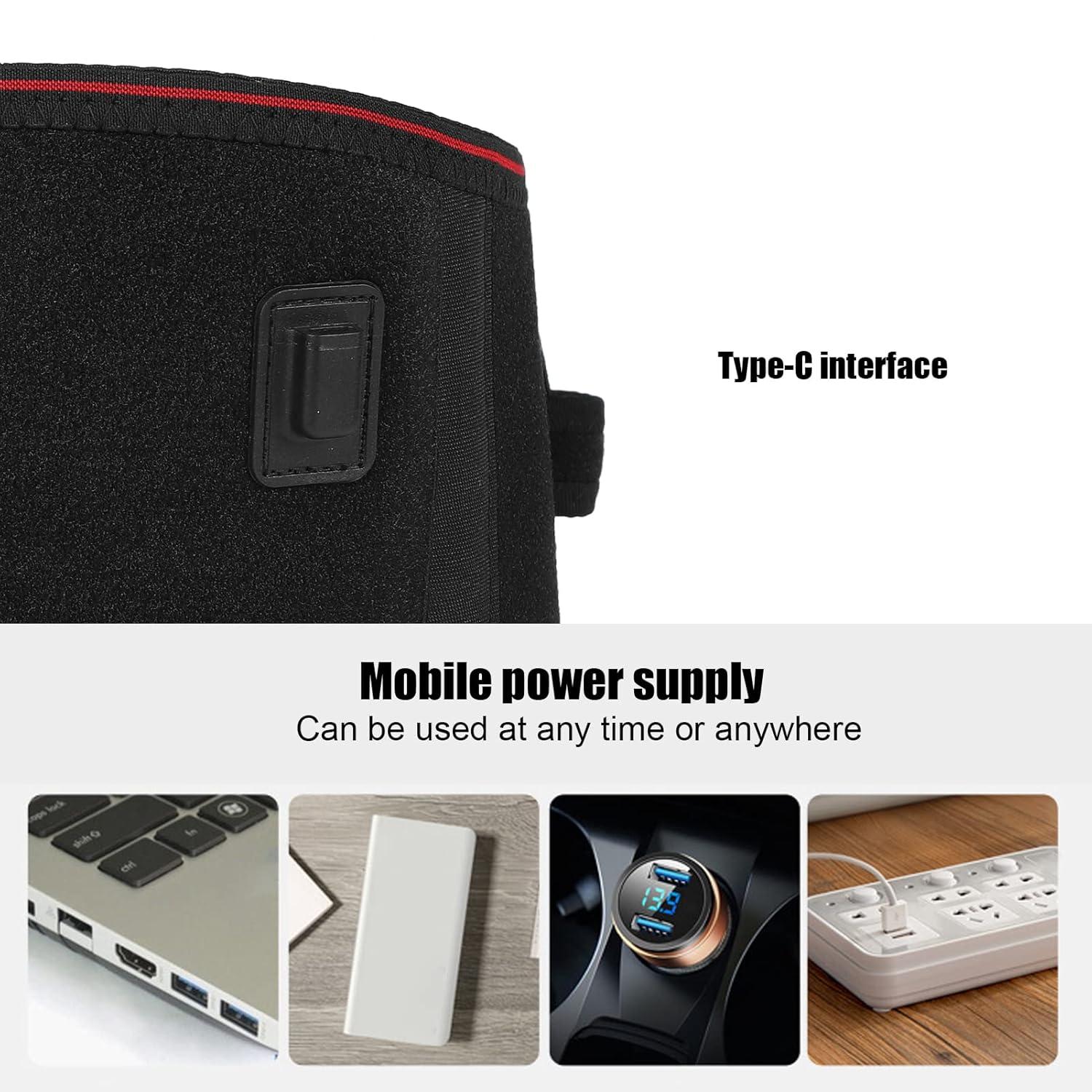 Heating Belt for Back Pain Relief | 3-Temperature Vibration Massage ...