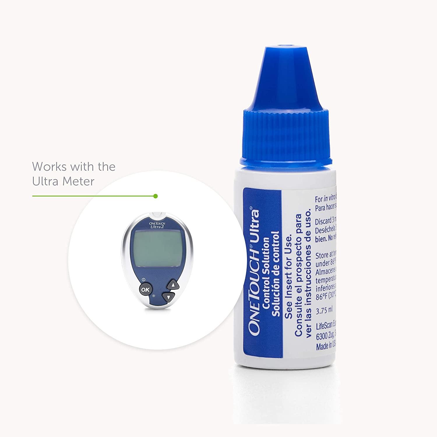OneTouch Ultra Control Solution - 0.126 Fl Oz | For Blood Glucose ...