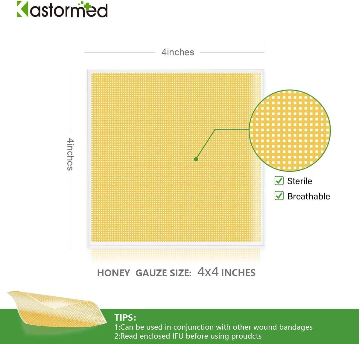 Kastormed Manuka Honey Gauze Dressing - Medical Grade Wound Care ...