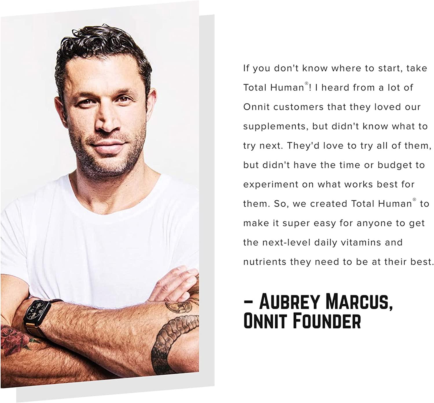 ONNIT Total Human Day & Night Vitamin Packs - Adult Multivitamins for ...