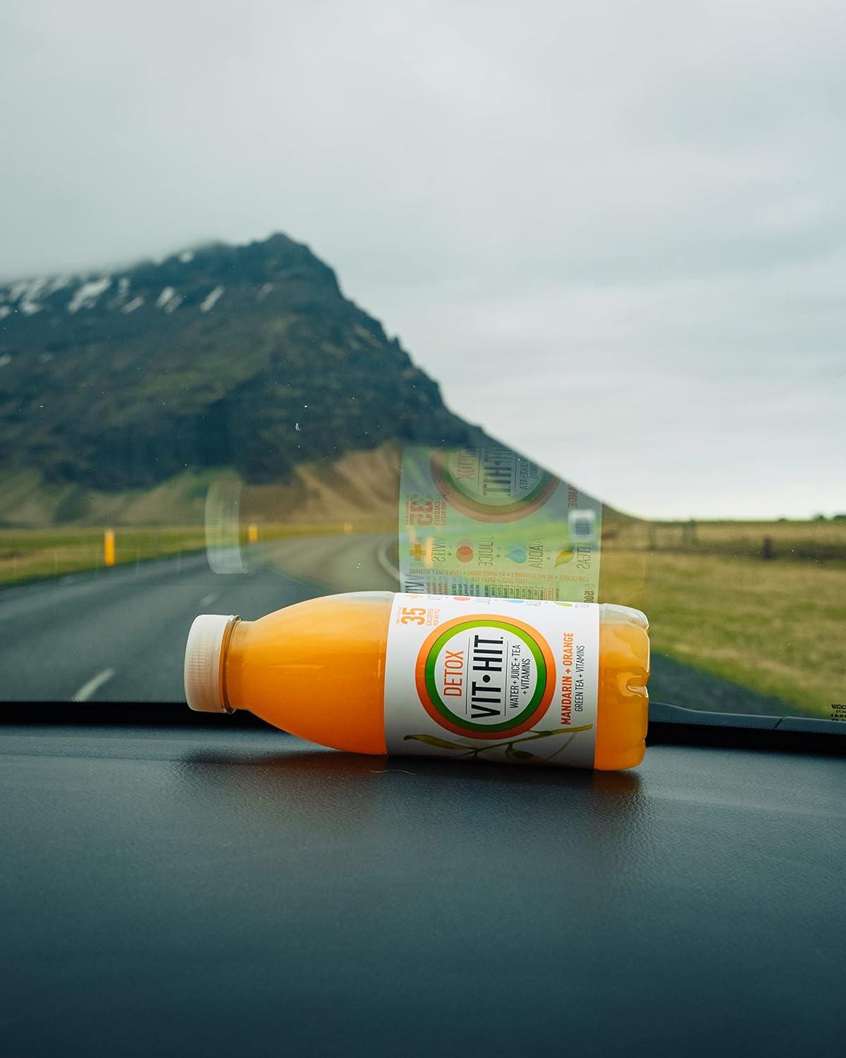 VIT HIT DETOX - Mandarin + Orange Green Tea Vitamin Drink (500ml x 12 ...