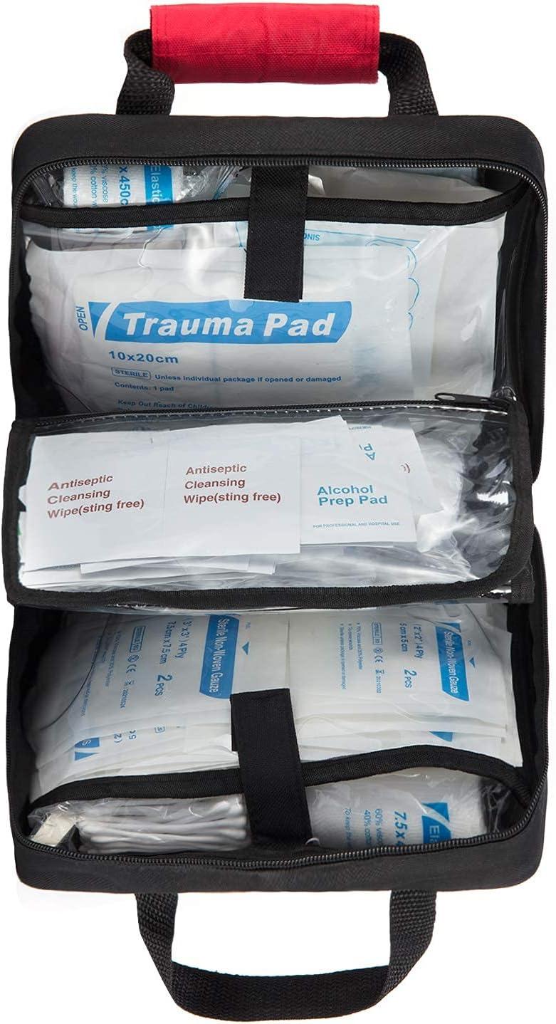 GRM Upgraded 465-Piece First Aid Kit for Car, Home, Outdoors, Camping ...