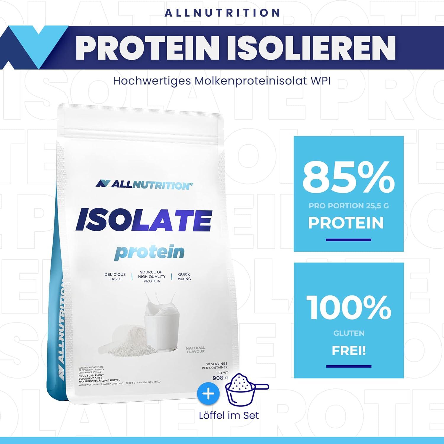 All-Nutrition Isolate Whey Protein Powder - Gluten-Free Muscle Building ...