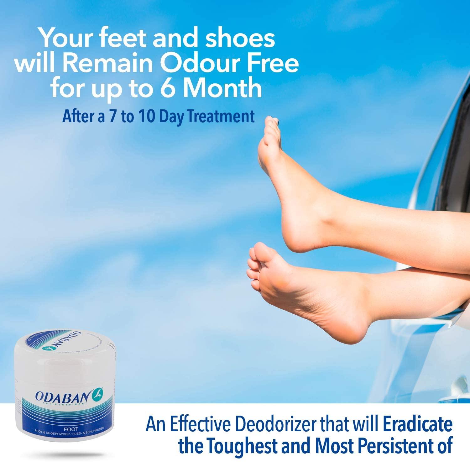 Odaban Antiperspirant Foot and Shoe Powder - Long-Lasting 50g | Buy Now ...