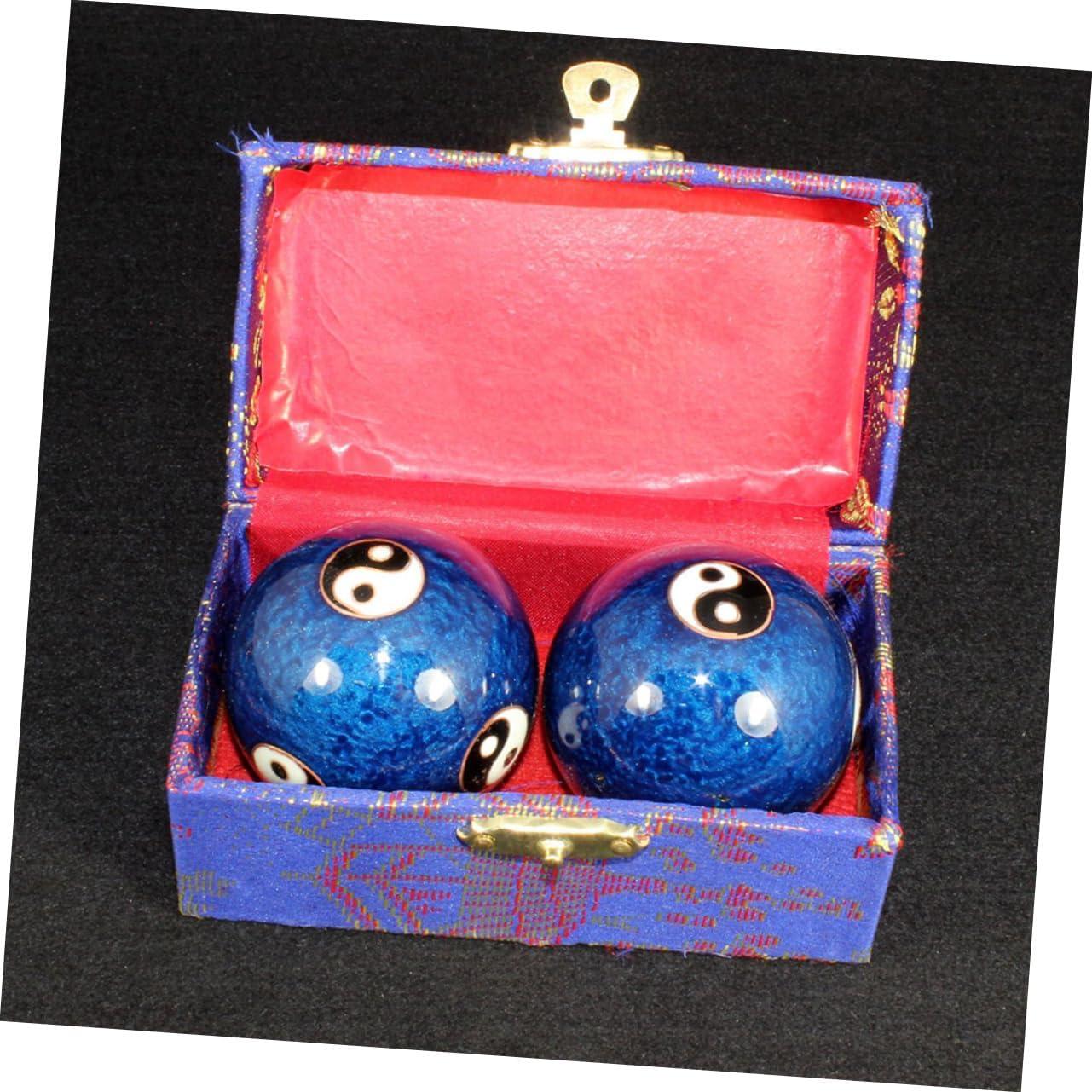Lurrose Blue Enamel Gymnastics & Hand Massage Balls - Traditional ...