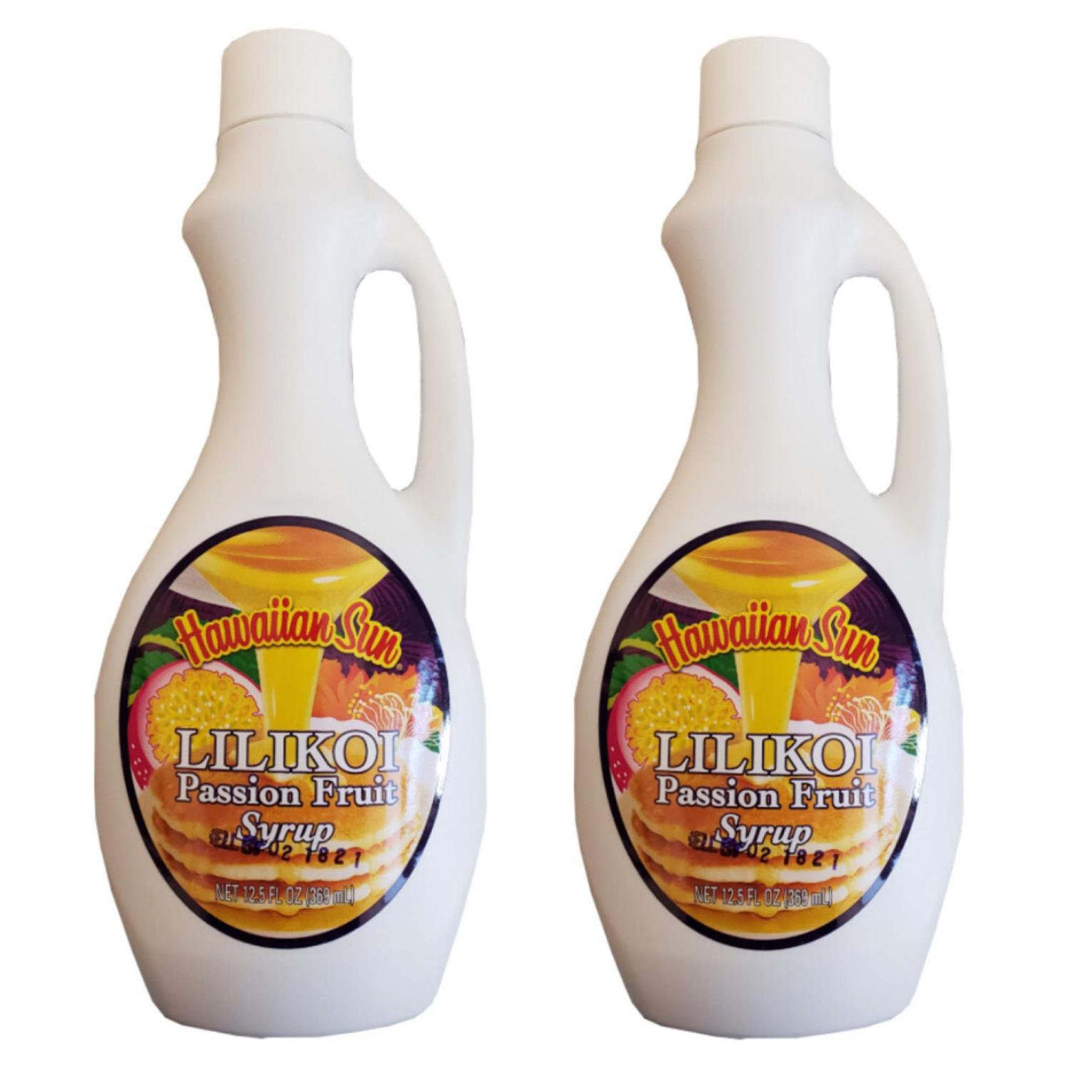 Hawaiian Sun Lilikoi Passion Fruit Syrup Mini Bottles (Pack of 2 ...
