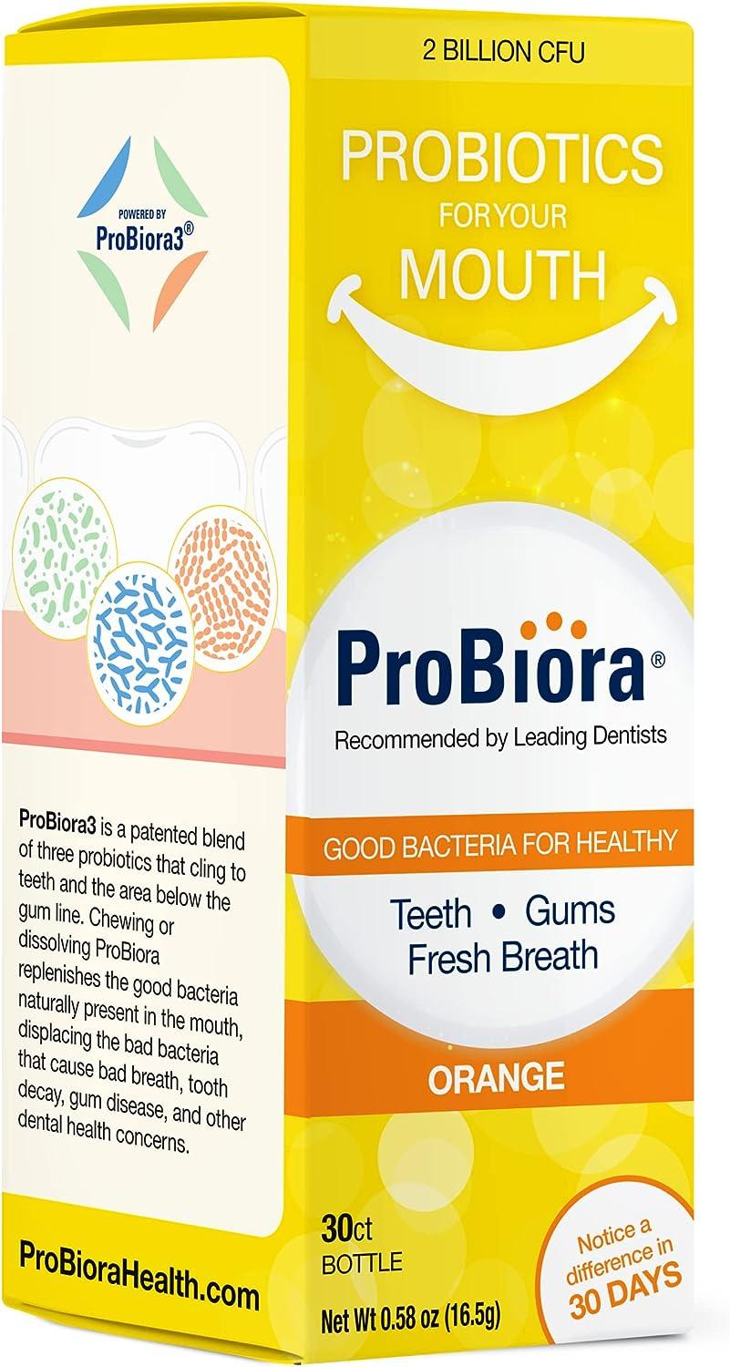 ProBiora Orange Chewable Probiotic Tablets | Oral-Care Supplement for ...