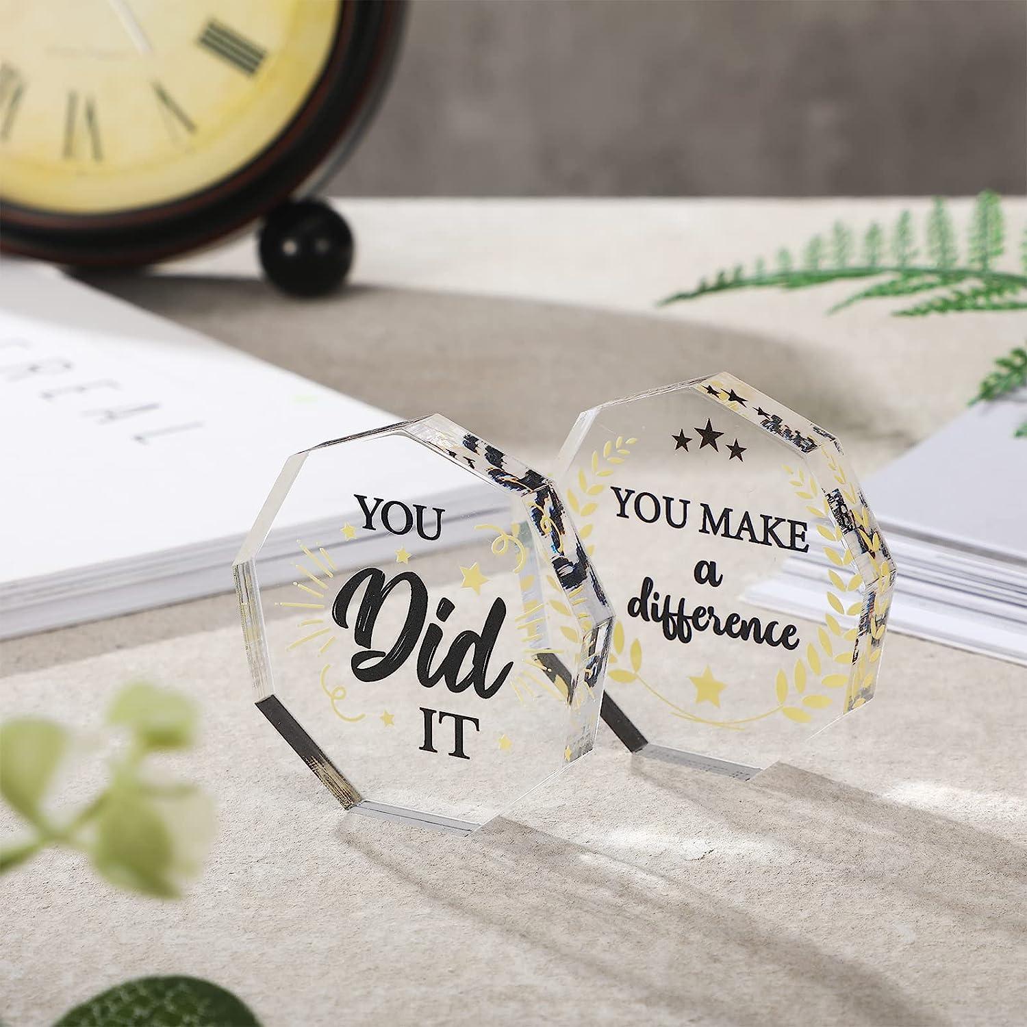 Janmercy 10 Pcs Appreciation Acrylic Award Set - Ideal Trophy Gift for ...