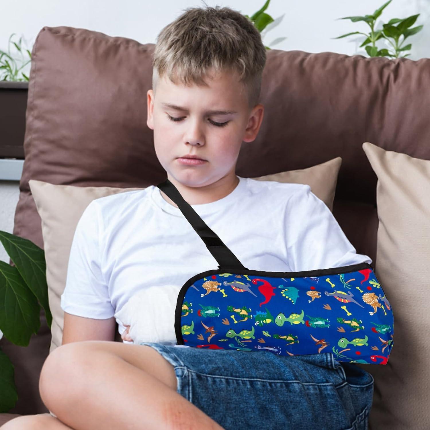 Kids Arm Sling - Shoulder & Elbow Injury Support | Pediatric Dinosaur ...
