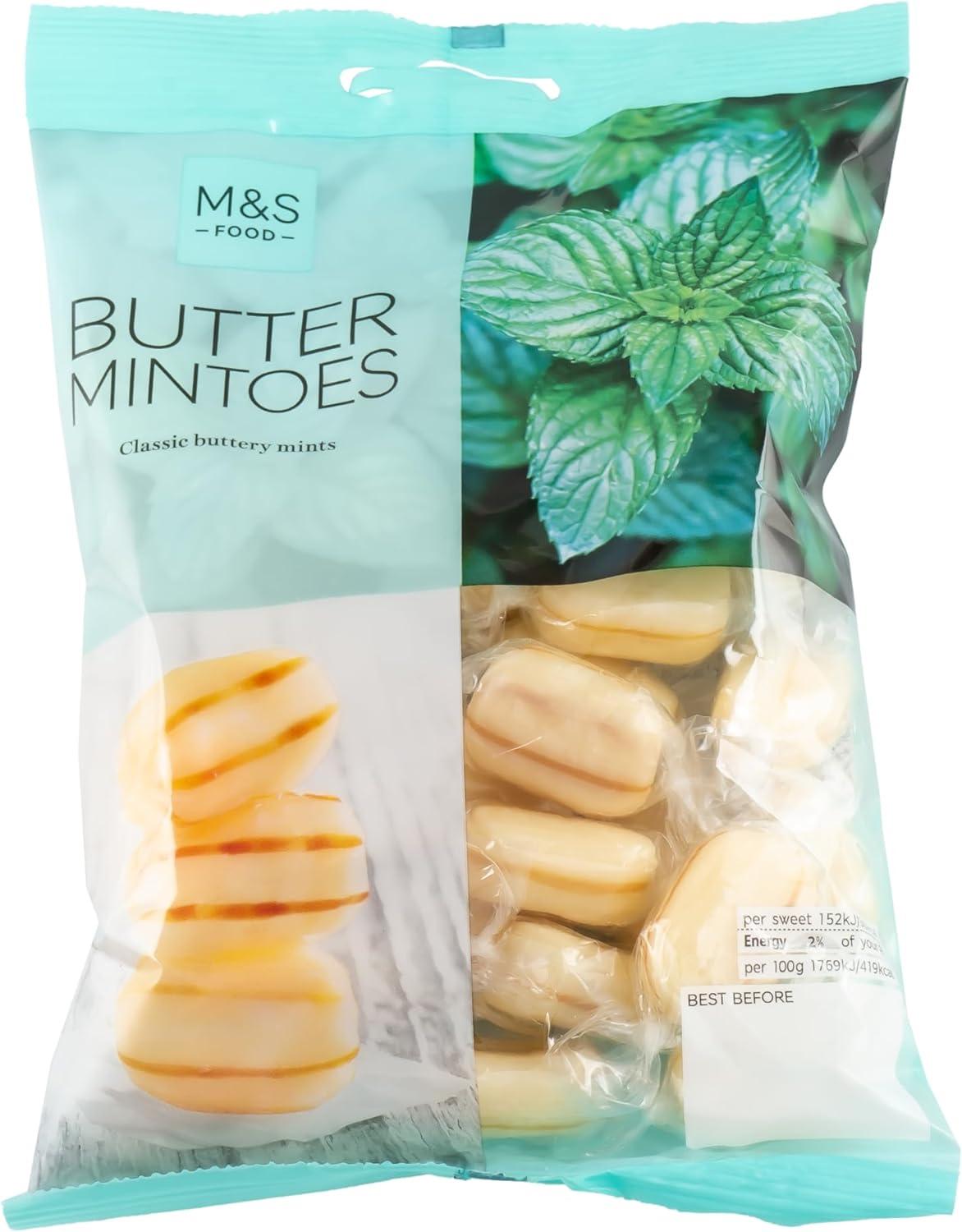 M&S Butter Mintoes Traditional Hard Boiled Mint Sweets Made With Butter ...