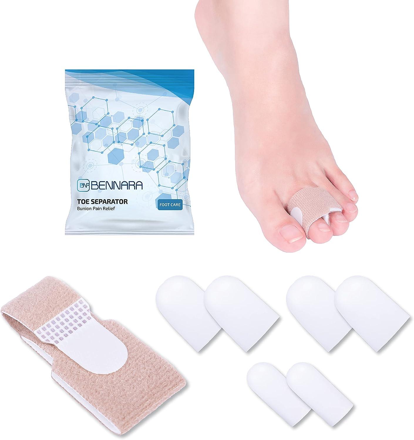 BENNARA Hammer Toe Straightener with Toe Splint & 3 Gel Toe Caps ...
