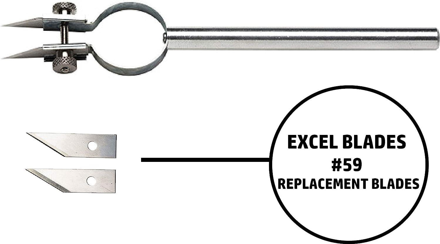 Excel Blades 30608 Dual Strip Cutter - Adjustable Width Twin Blade ...