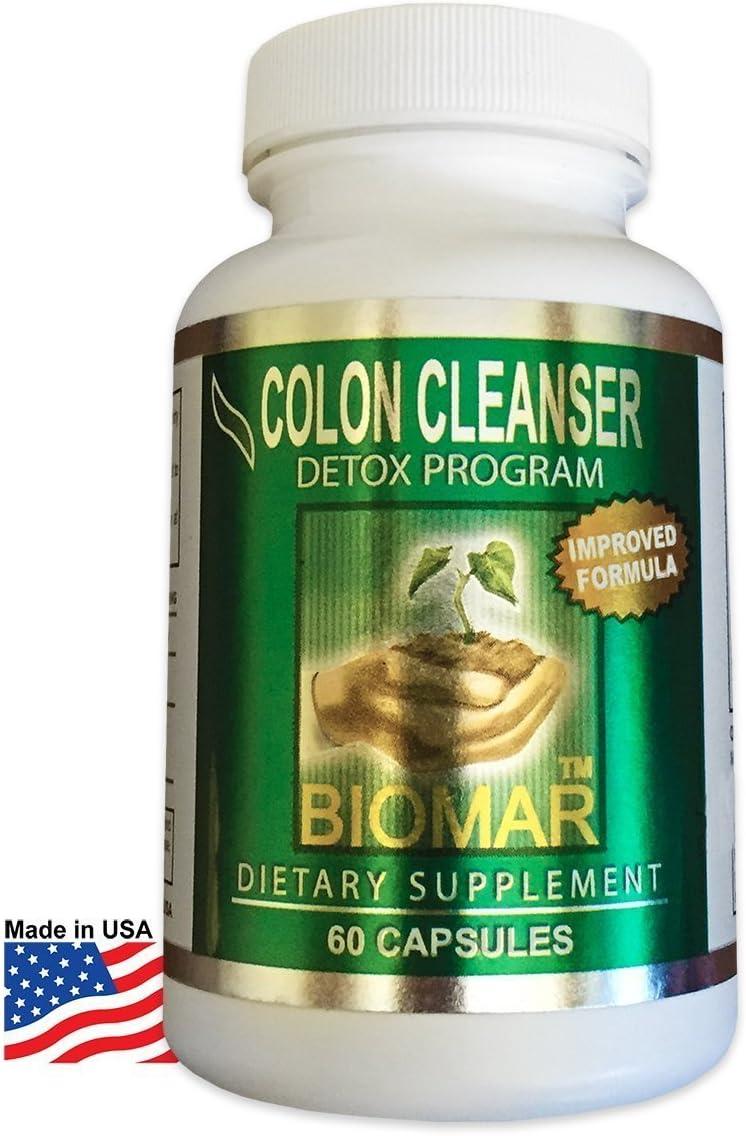 Biomar Colon Cleanse & Detox Program - Made in USA - 60 Capsules ...