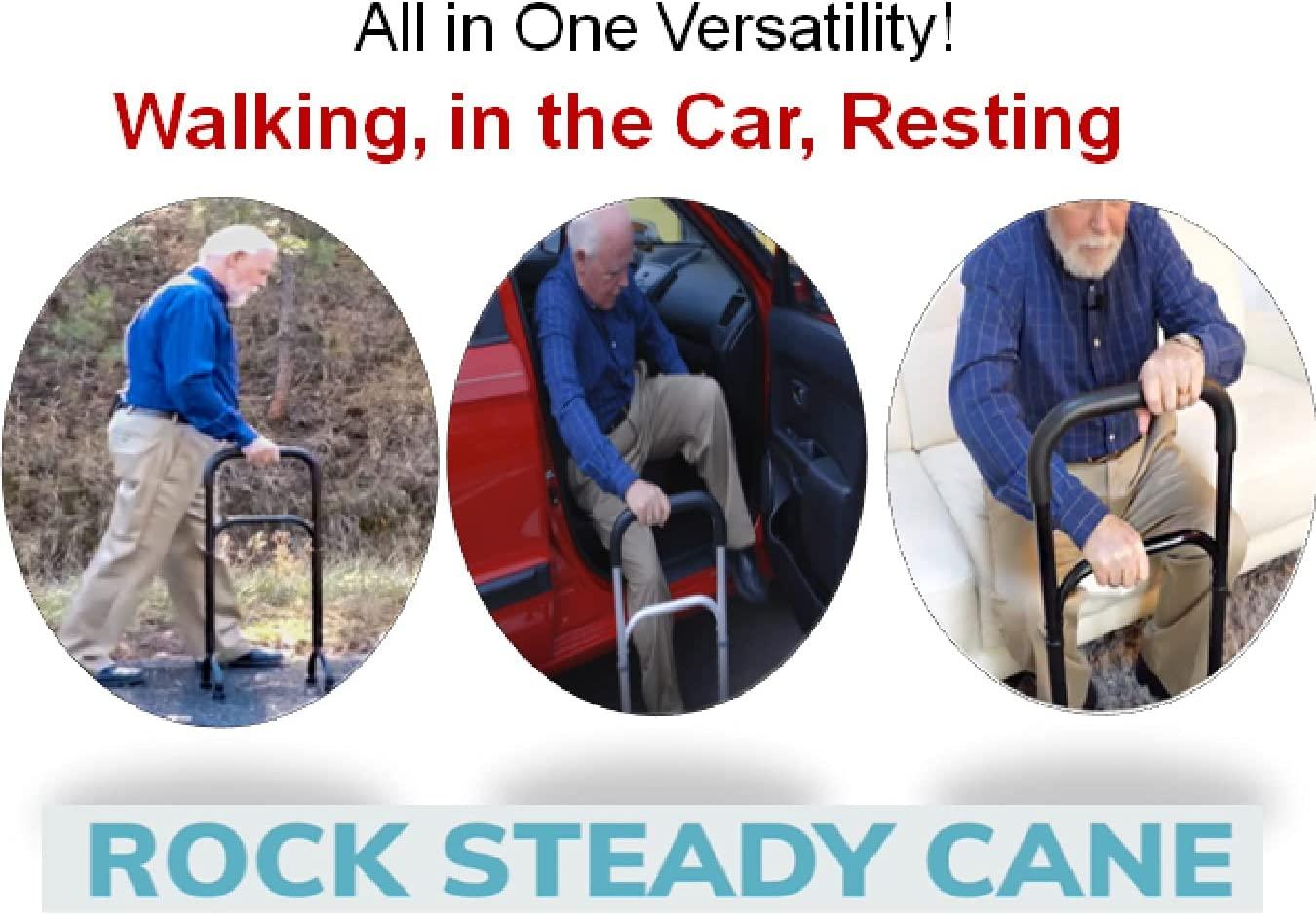 Rock Steady Cane- Stand Assist Adjustable Walking Cane | Keep ...