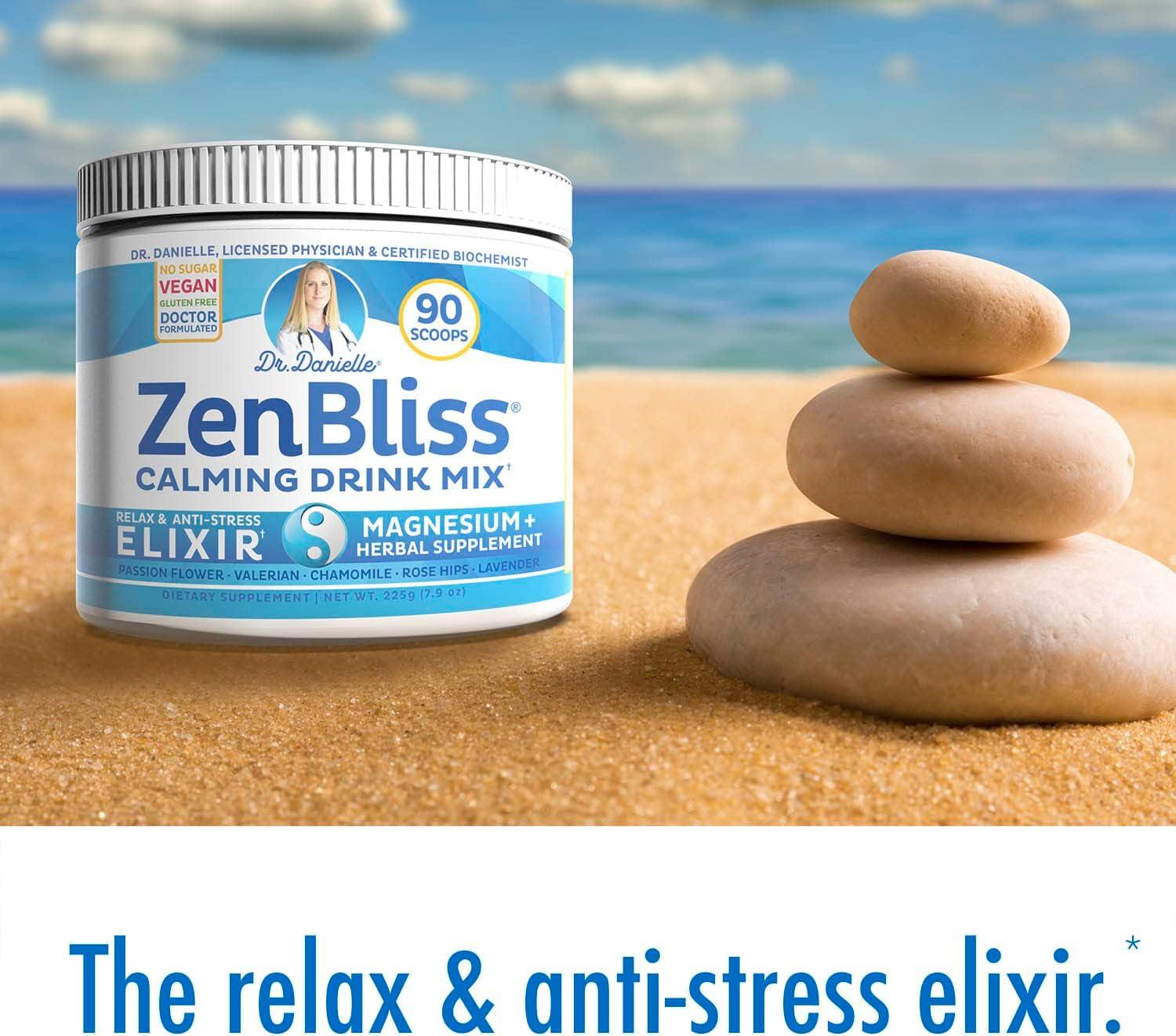 Zenbliss Calming Magnesium Relaxation Drink Mix with Passion Flower by ...