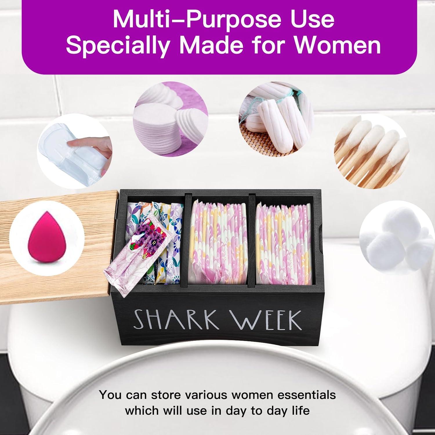 Mistod Tampon Holder - Stylish Bathroom Organizer for Pads & Tampons ...