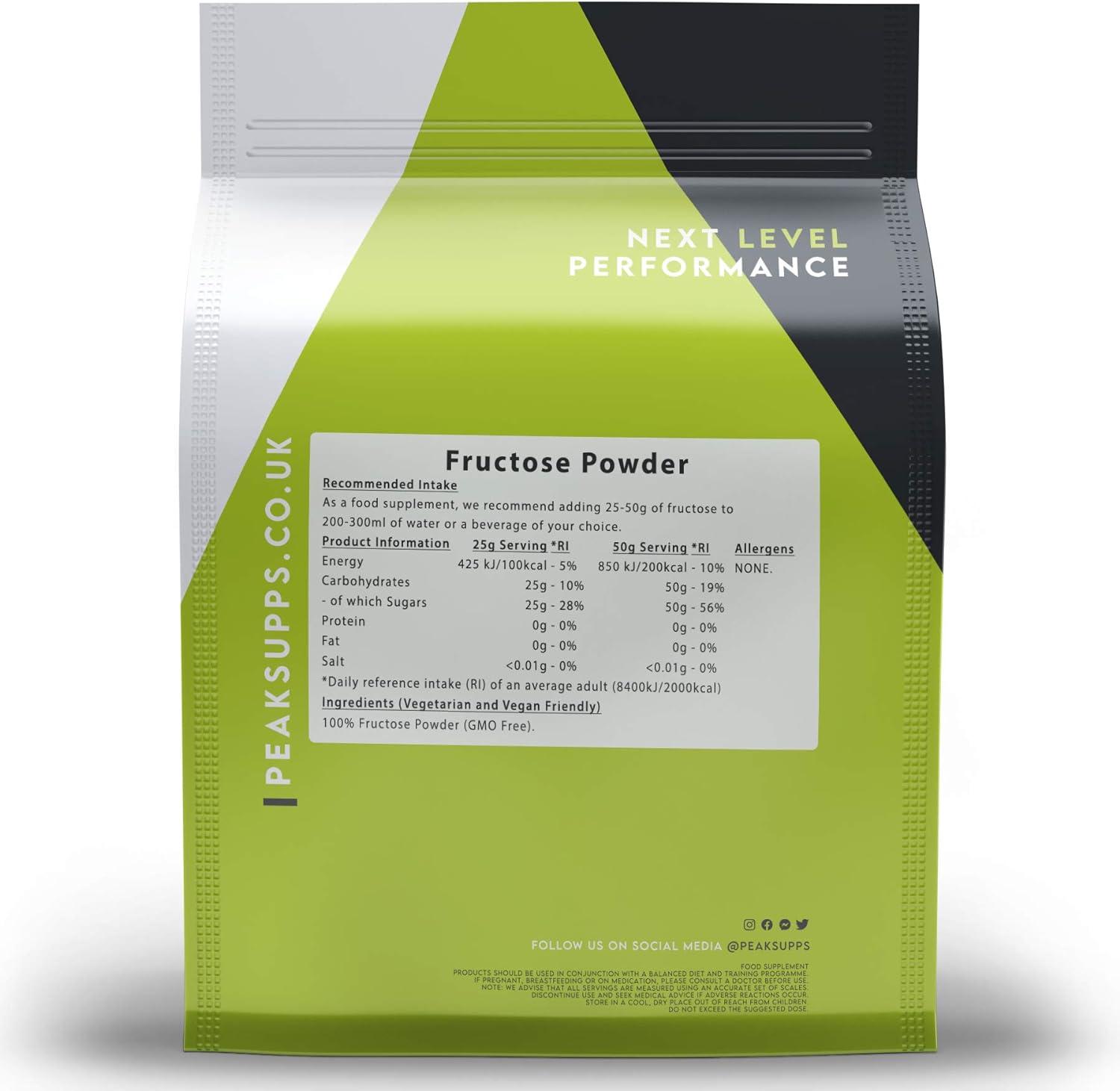 Pure Fructose Powder 50g to 1kg - Low Glycemic Index Carbohydrate - 1kg ...