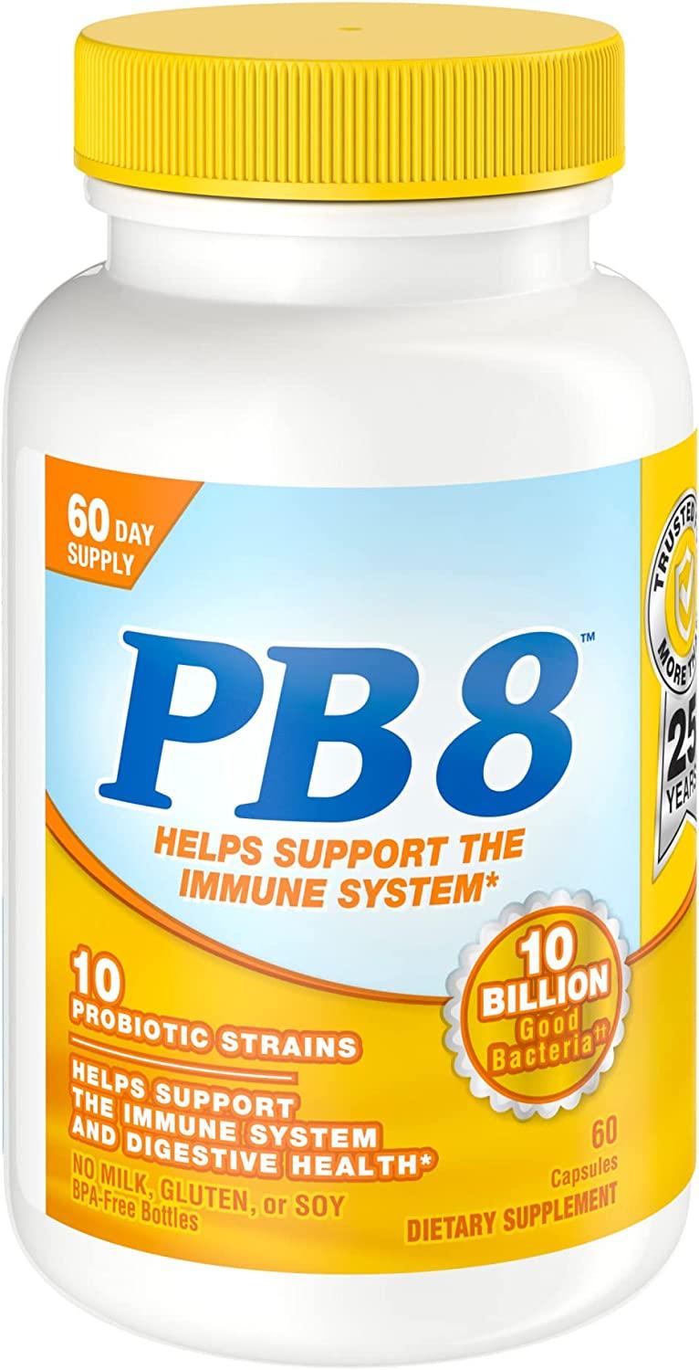 Nutrition Now PB 8 Probiotic - Immune & Digestive Support Supplement ...