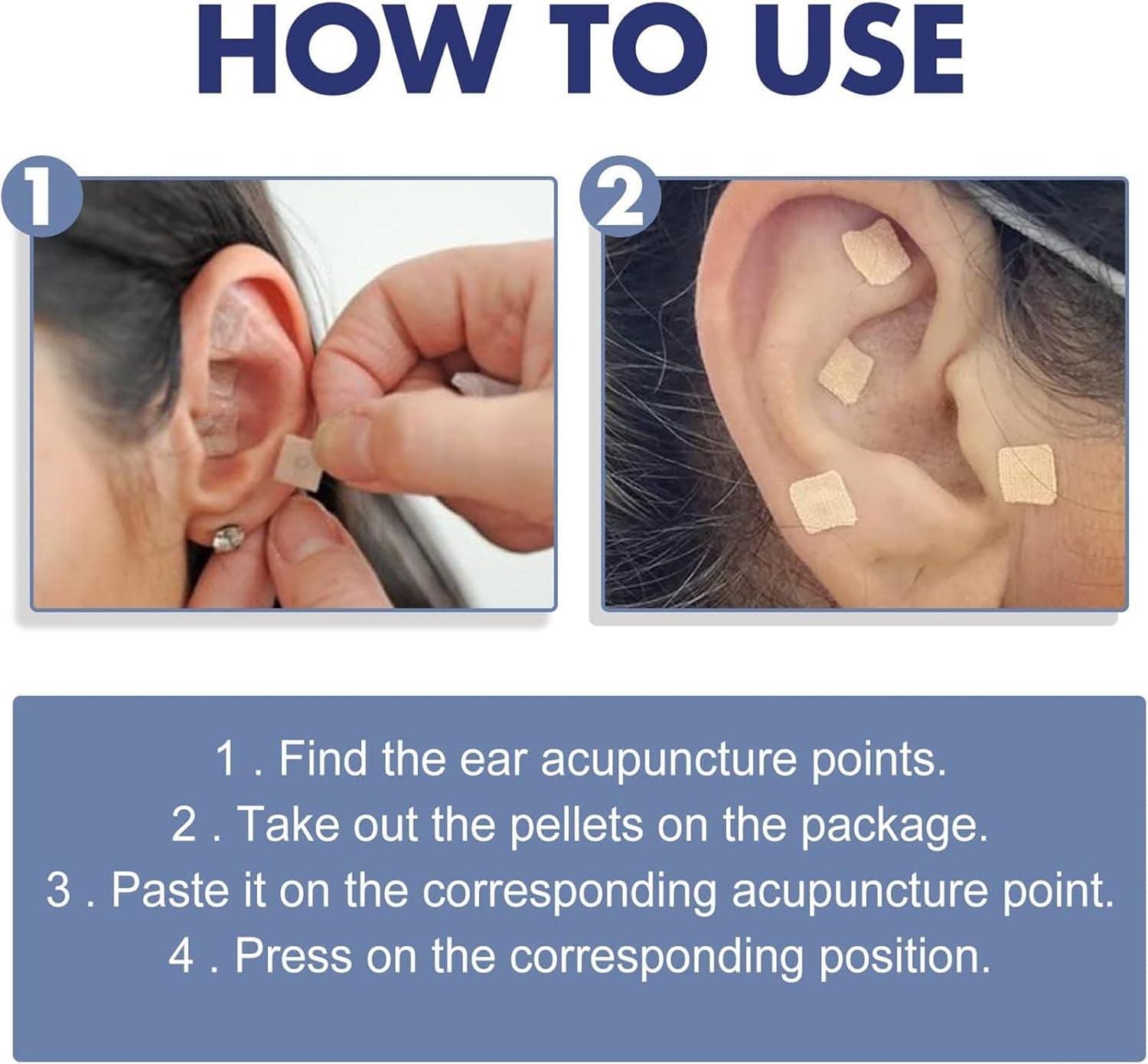 Buy Multi-State Ear Seed Acupuncture Stickers | Ear Acupressure Set for ...