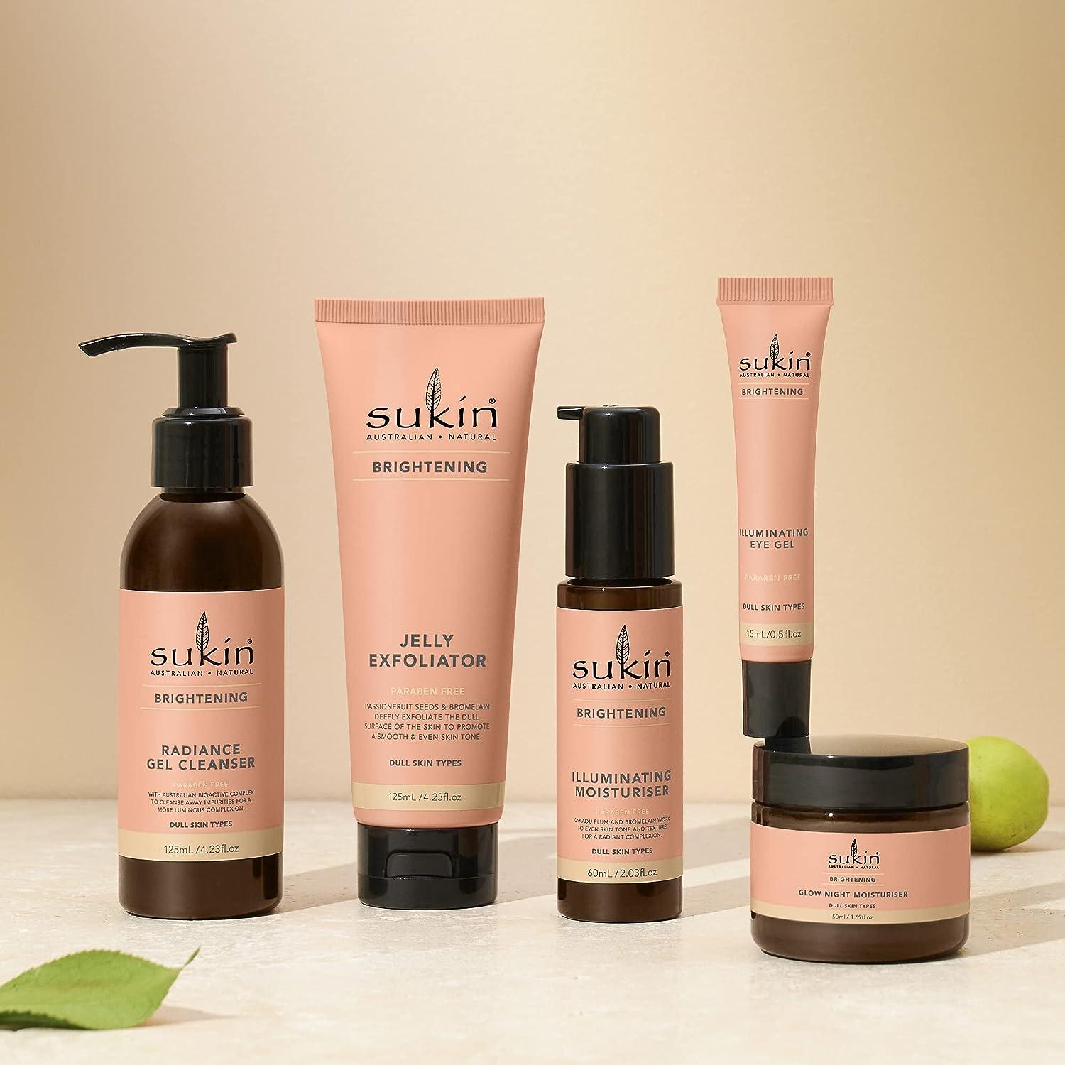 Sukin Brightening Eye Gel with Green Coffee & Kakadu Plum 0.5oz ...