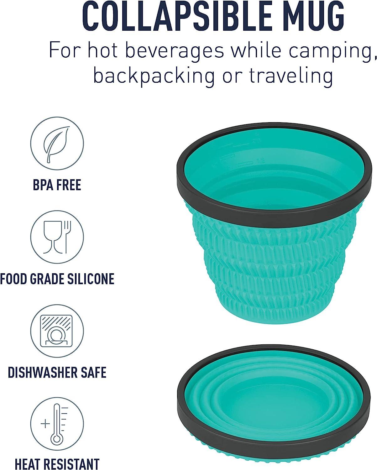 Sea to Summit X-Series Collapsible Silicone Cool Grip Camping Mug 16 oz ...