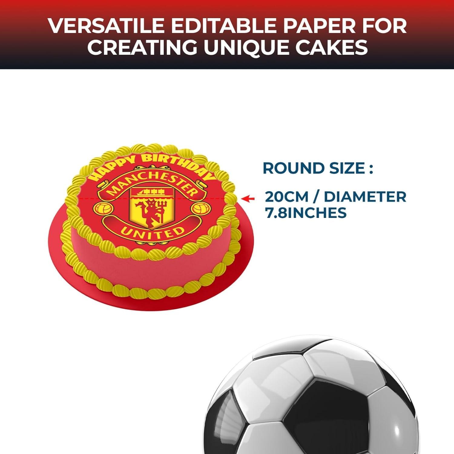 YummyArt Edible Cake Topper - edible cake decorations 20cm diameter ...