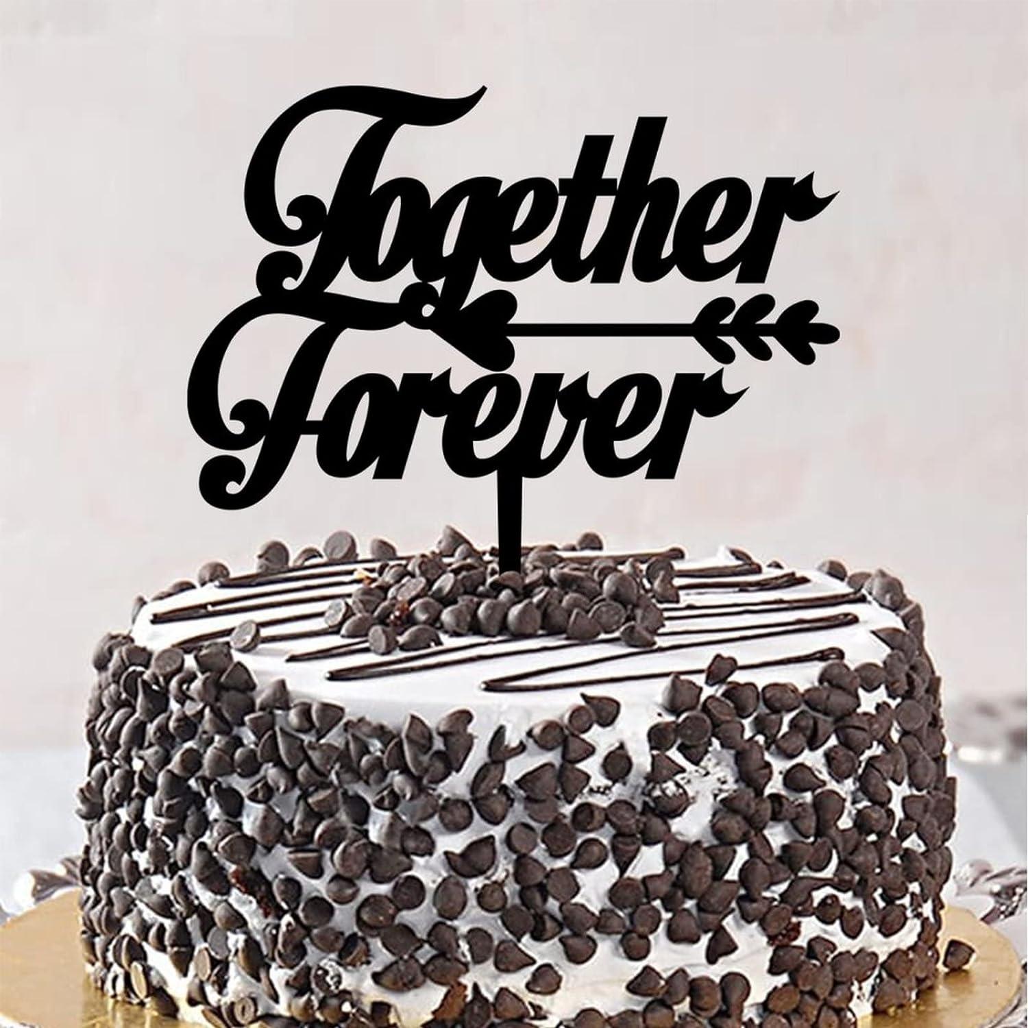 Together Forever Cake Cupcake Toppers Diamond Ring Bachelorettes Party ...