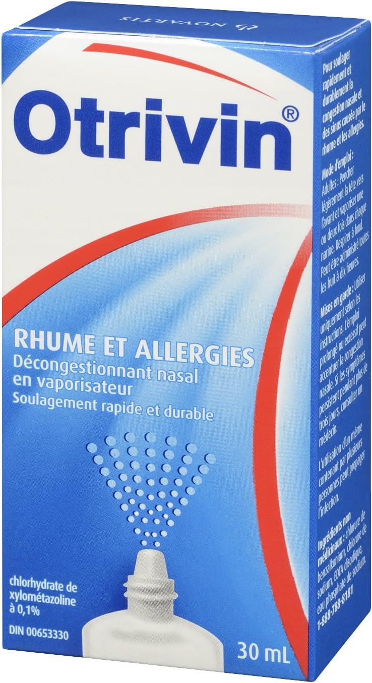 Otrivin Nasal Spray Cold & Allergy Medication Nasal Decongestant ...