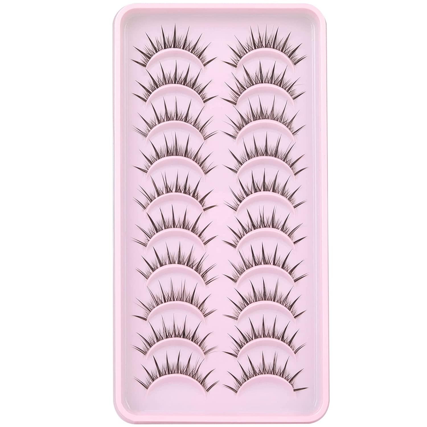 Geeneiya 02A 3D Mink Eyelashes Pack - 10 Pairs Natural Look Fluffy ...