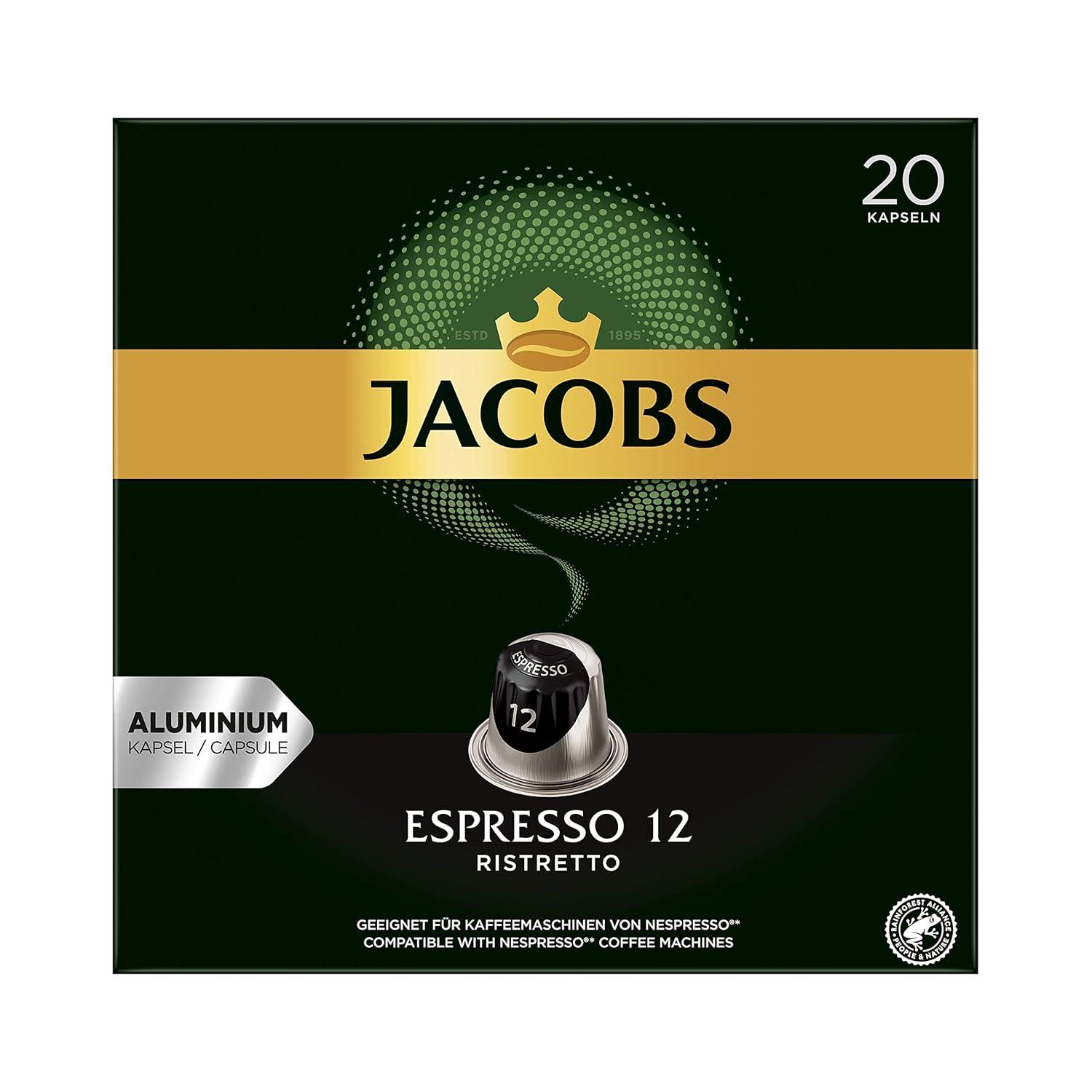 Jacobs 120 Nespresso Compatible Coffee Capsules - 6 Varieties in ...