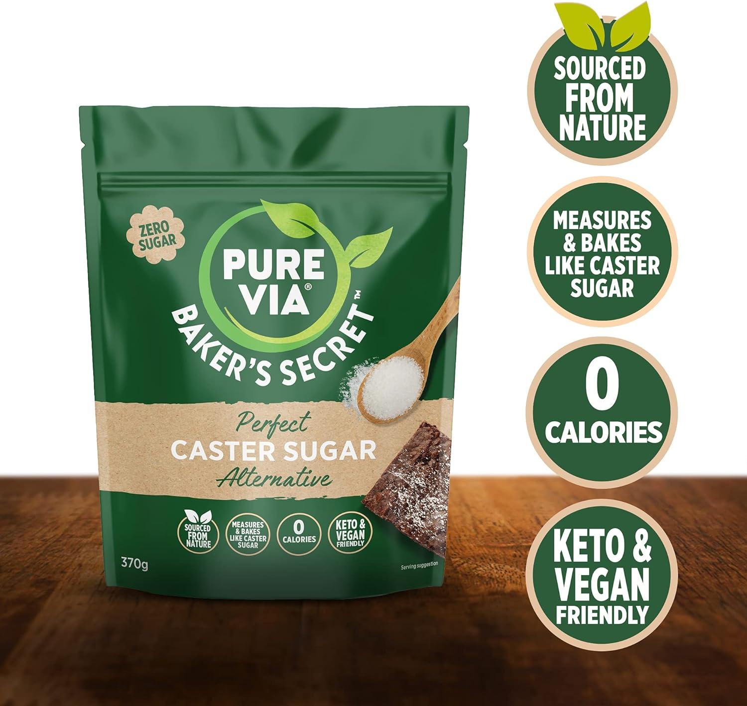 Pure Via Baker s Secret 1kg Caster Sugar Alternative Perfect for Baking ...