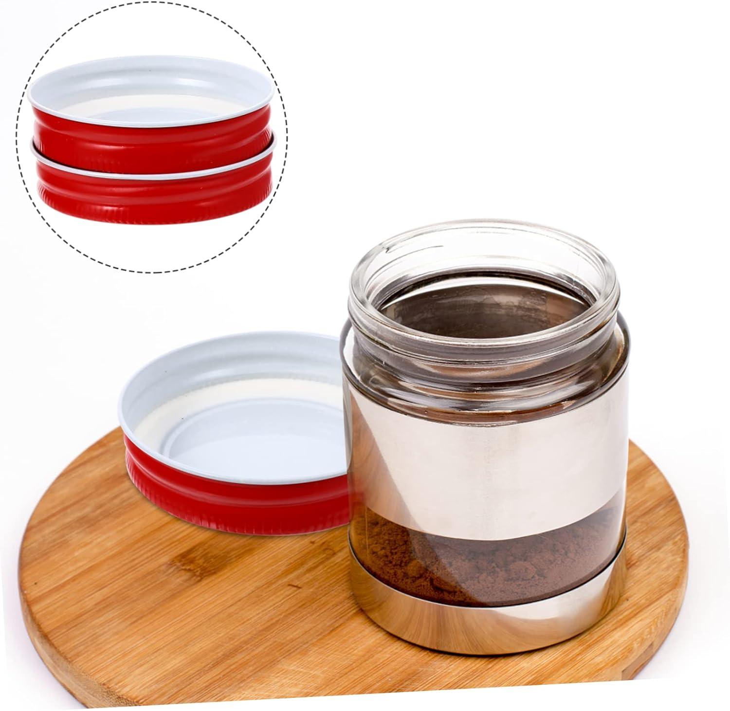 VINTORKY 12pcs Mason Jar Lids Mason Cup Lids Kitchen Storage ...