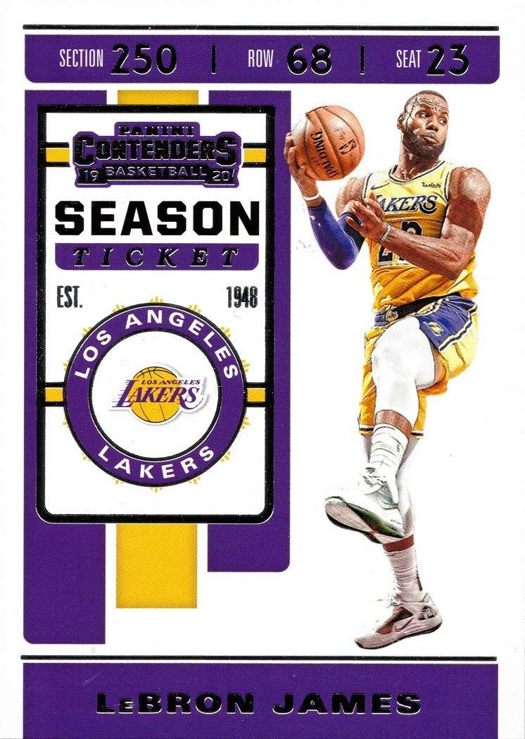 2019-20 Panini Contenders LeBron James #70 Los Angeles Lakers ...