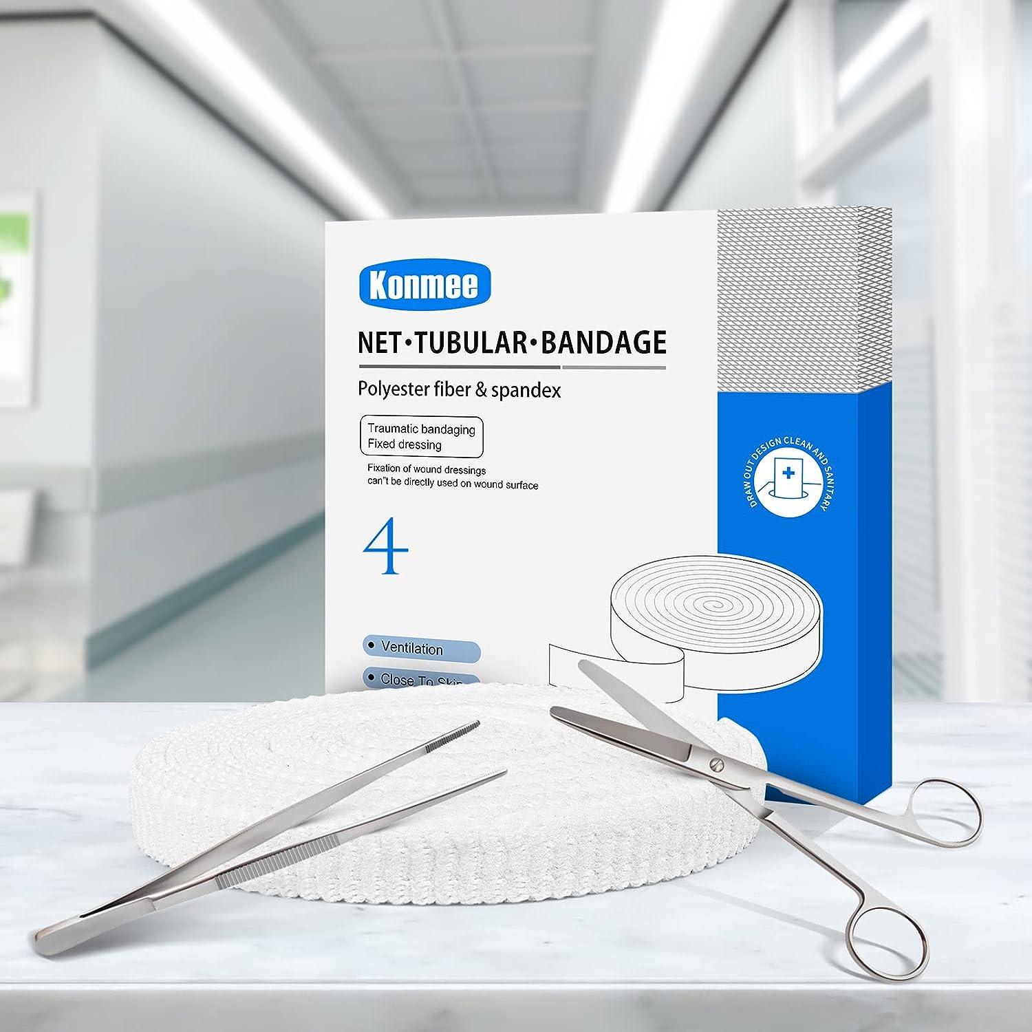 Konmee 4 Elastic Net Tubular Bandage for Palm, Wrist, Forearm - 32.8FT Long | Buy Now with ...