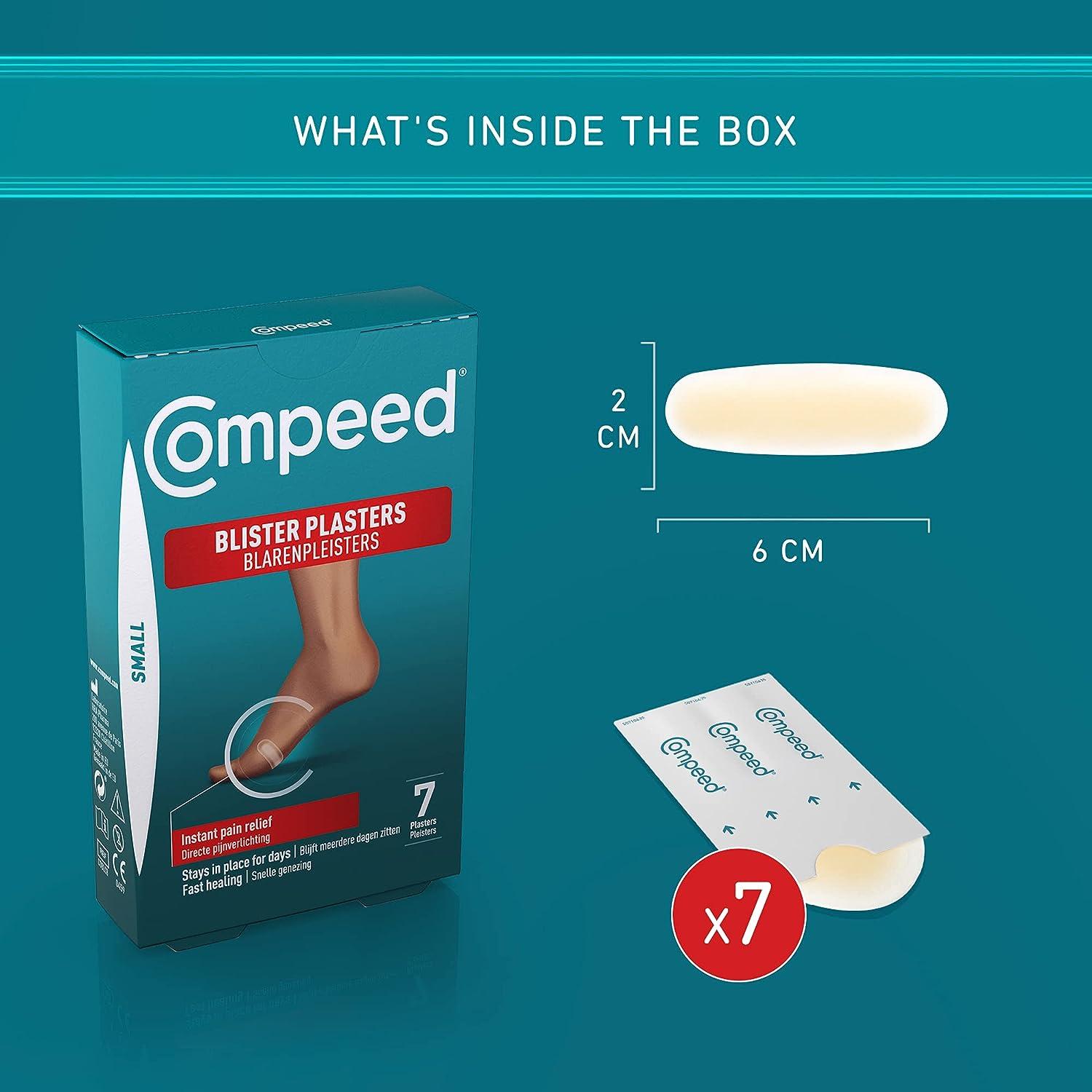 Compeed Small Blister Plasters - 7 Hydrocolloid Foot Treatment Pads ...