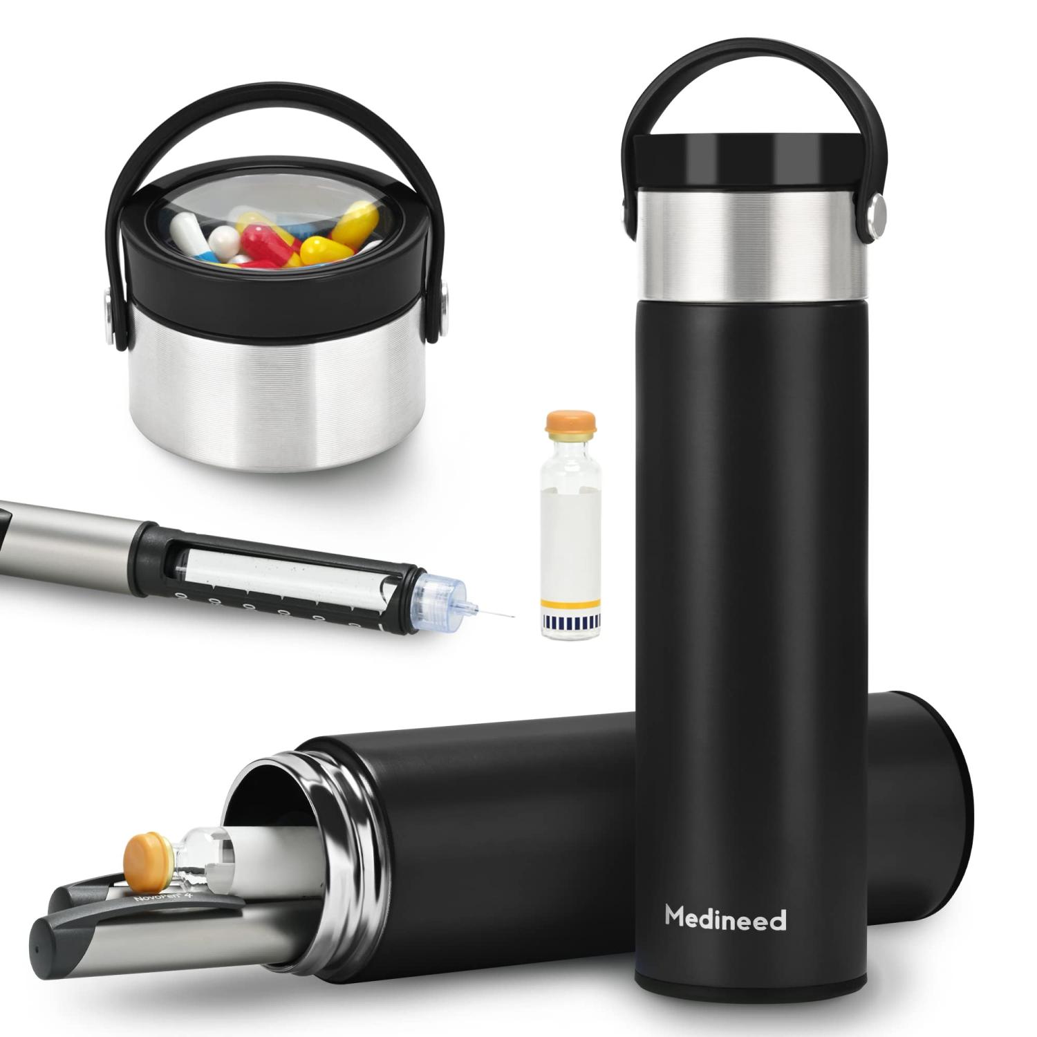 Medineed 60H Insulin Pen Cooler Box - TSA Approved Diabetic Travel Case ...