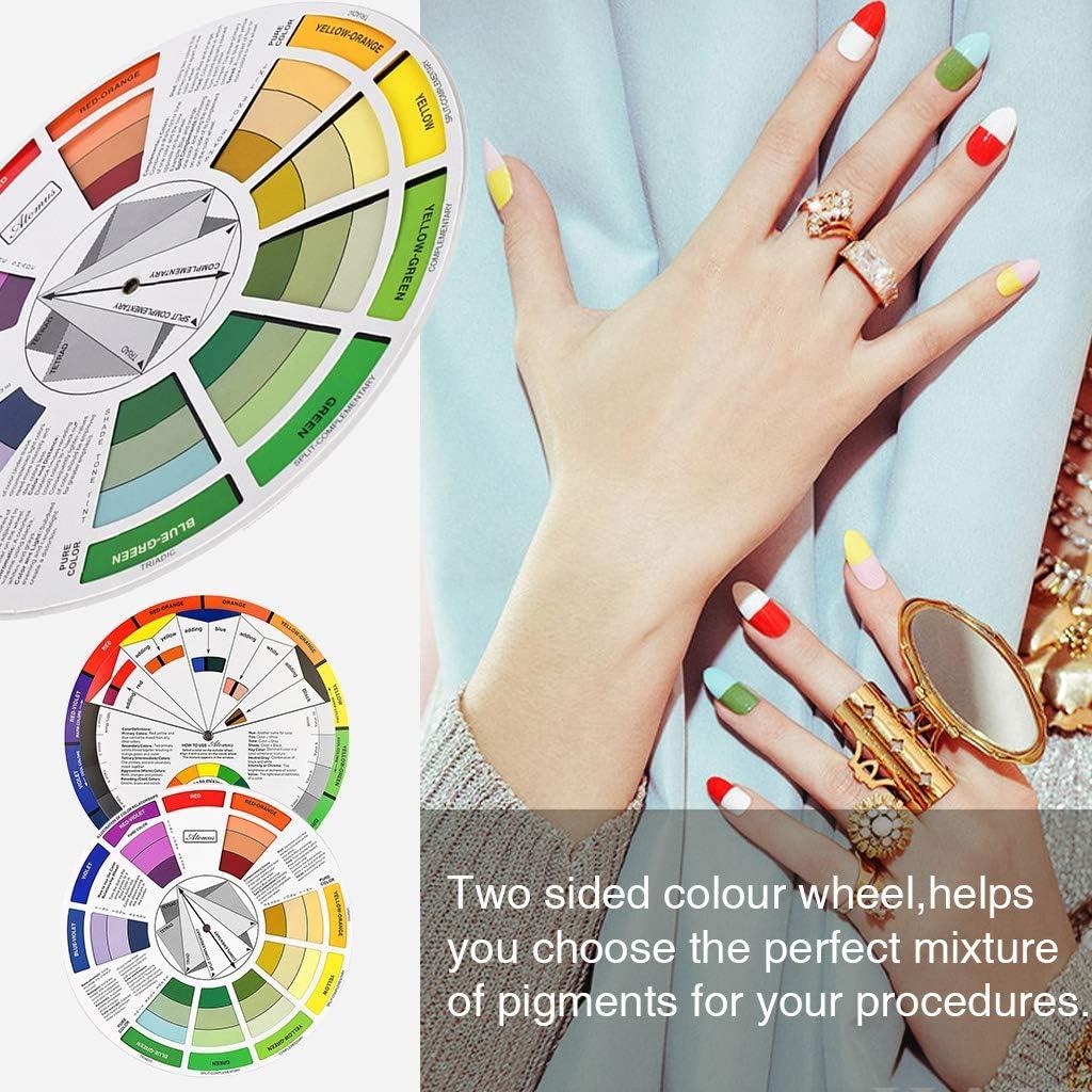Pocket Color Wheel & Mixing Guide for Art Class & Makeup Blending ...