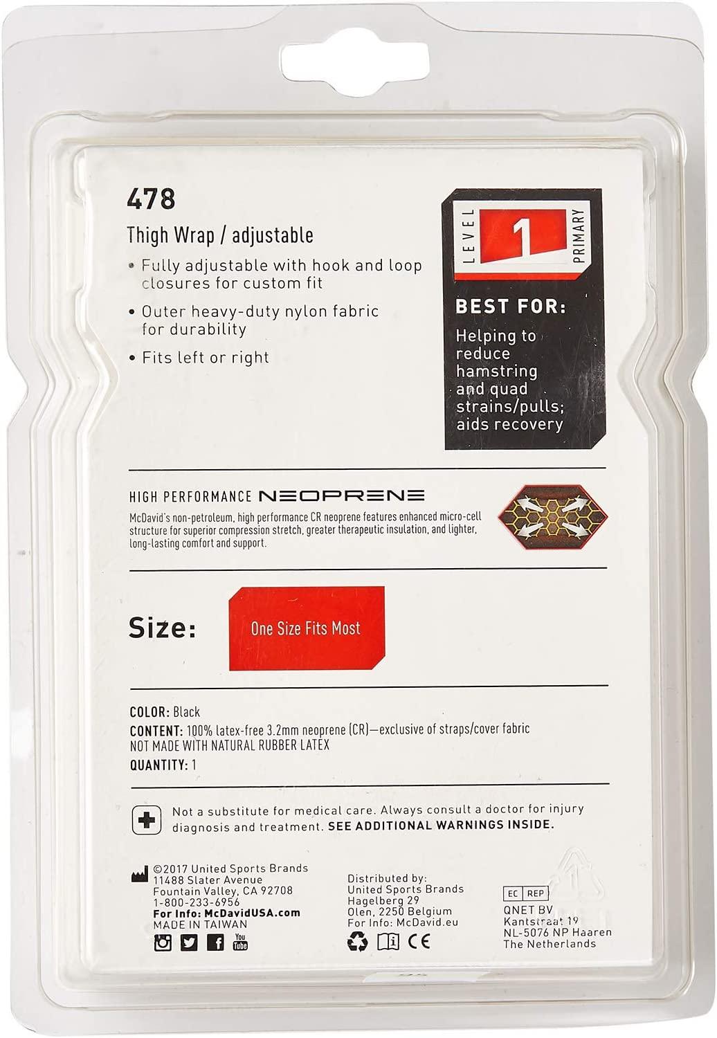 McDavid 478 Adjustable Thigh Compression Wrap - Support and Recovery | Buy Now with Express ...