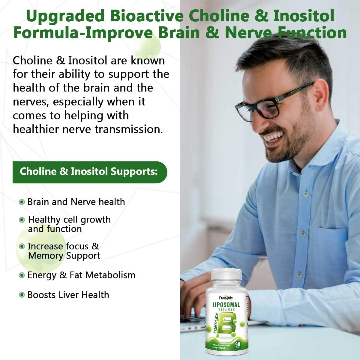 High Potency Liposomal B Complex with Choline & Inositol - 90 Softgels ...